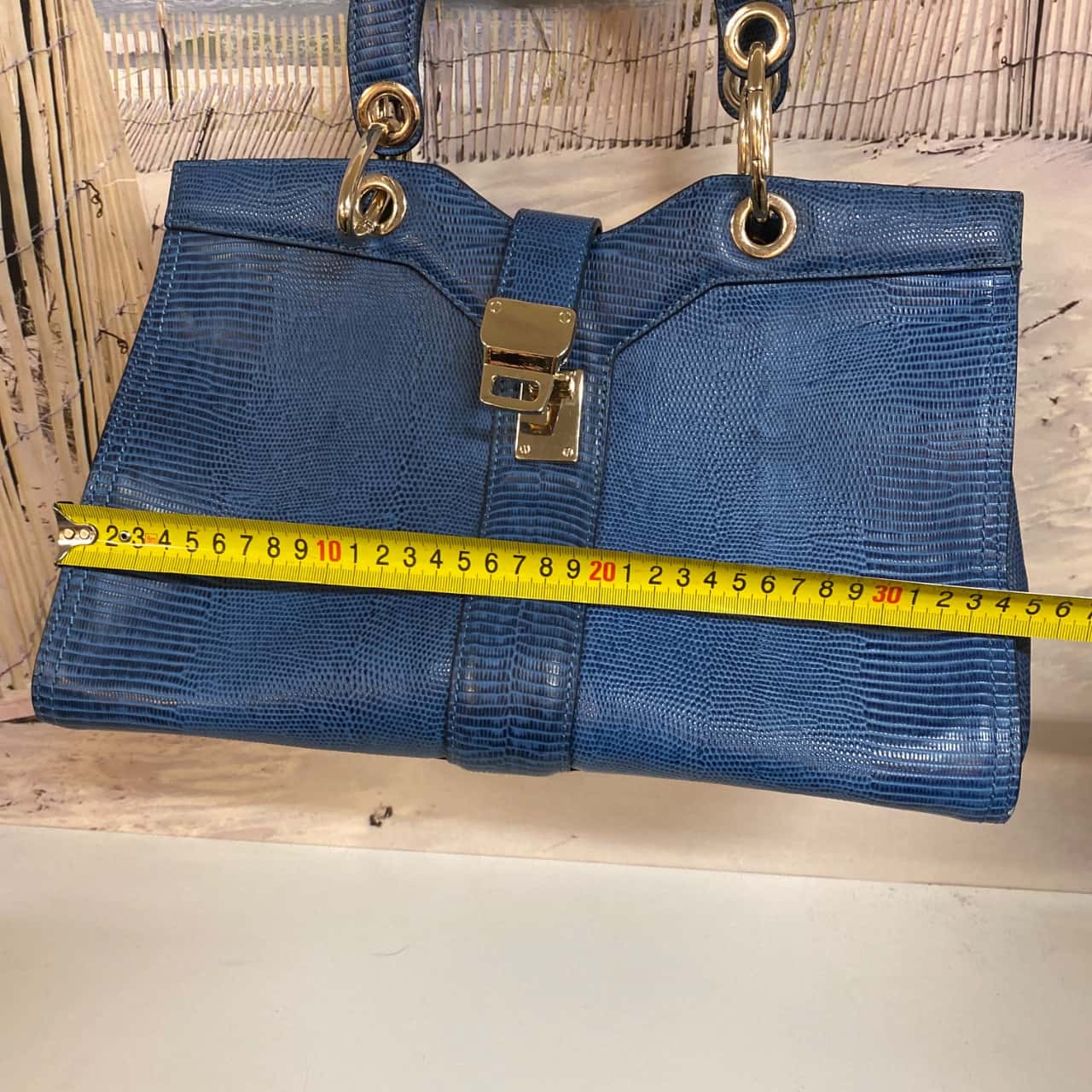 Ada G 100% Blue Leather Handbag(s)