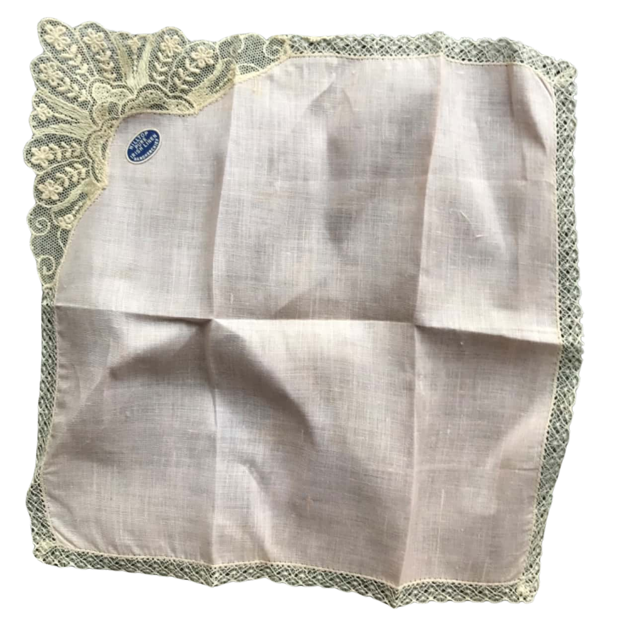 Vintage Irish Linen / Lace Womens Handkerchief BNWT(s)