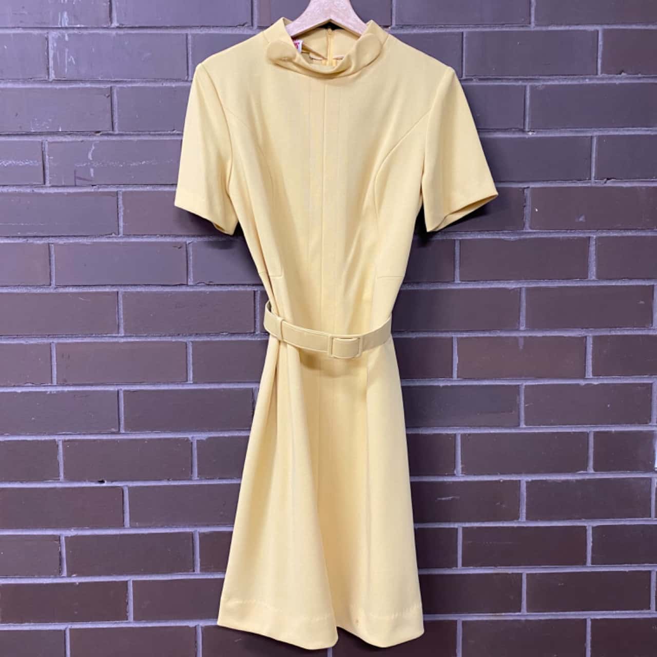 Vintage Sport Fashions Womens Yellow Tunic Dress