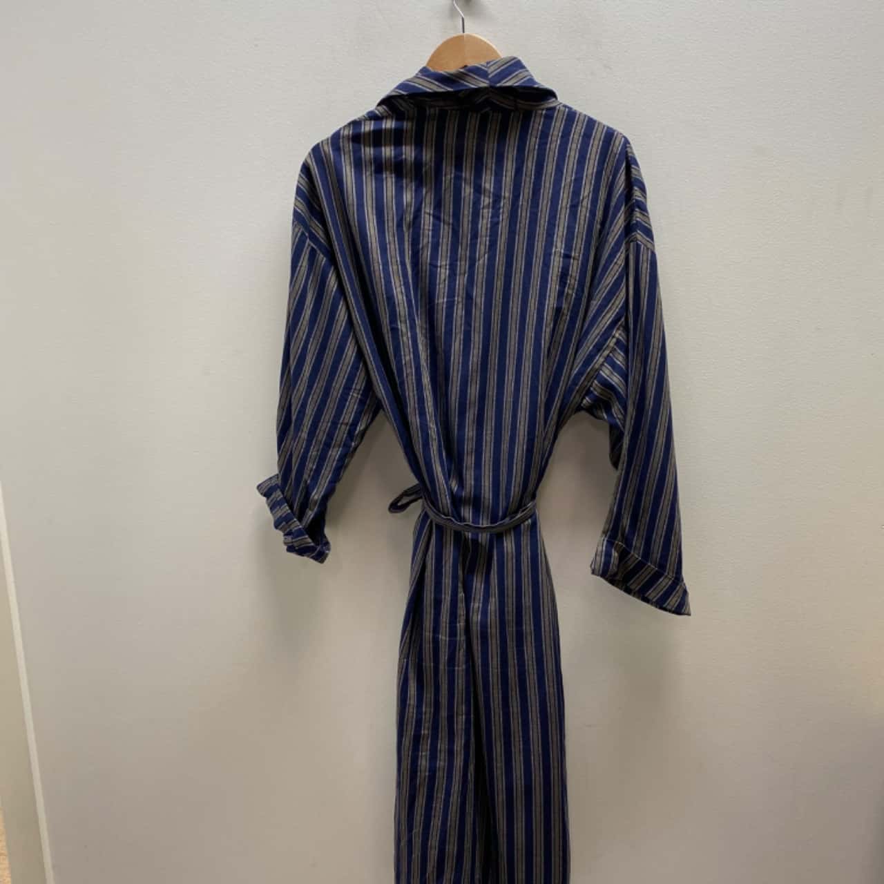 Smartex Mens Navy Blue / Striped Dressing Gown
