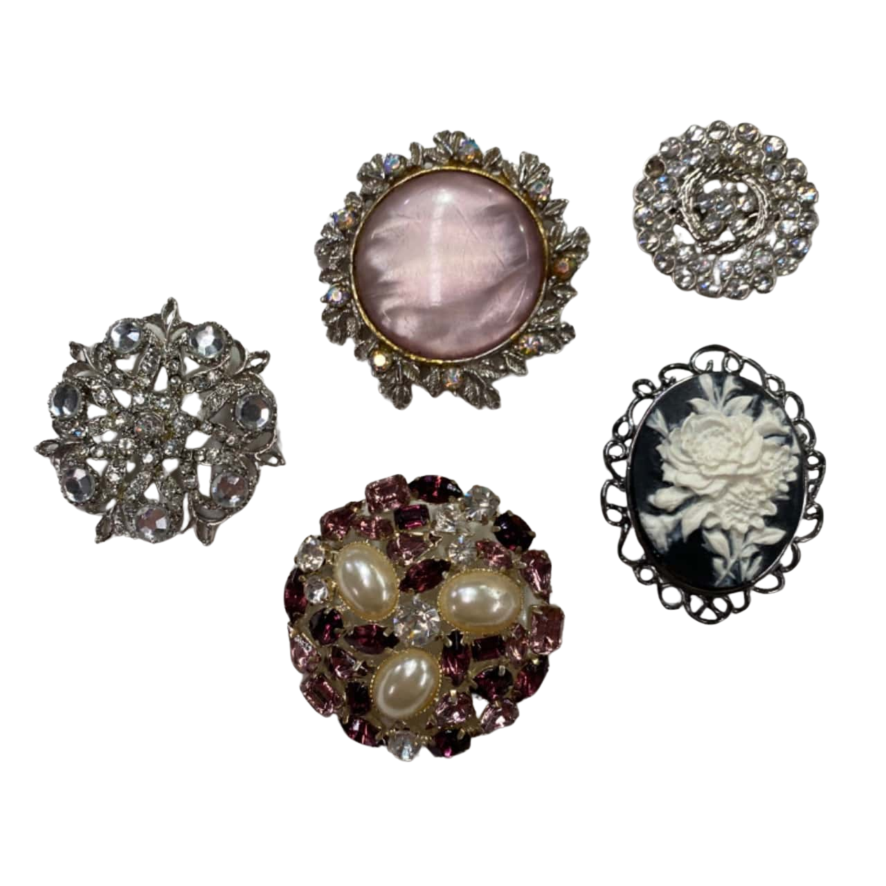 5 Women's Statement Brooches(s)