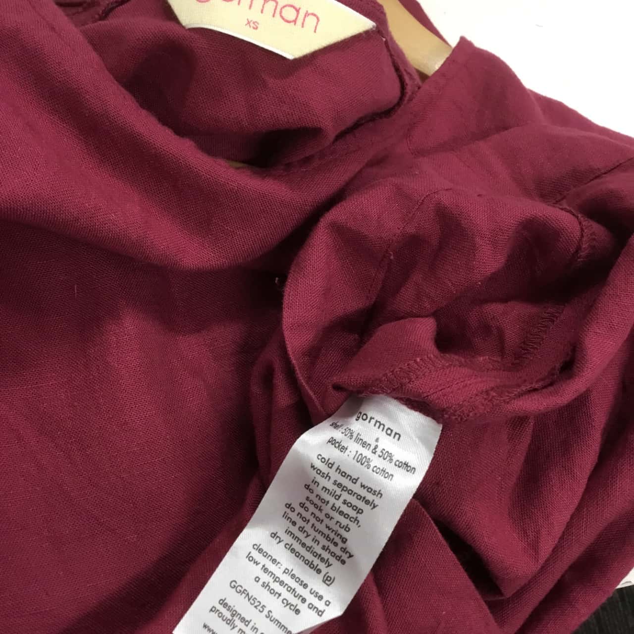 Gorman Women's Oversized Linen Blend Dress Sz XS(s)