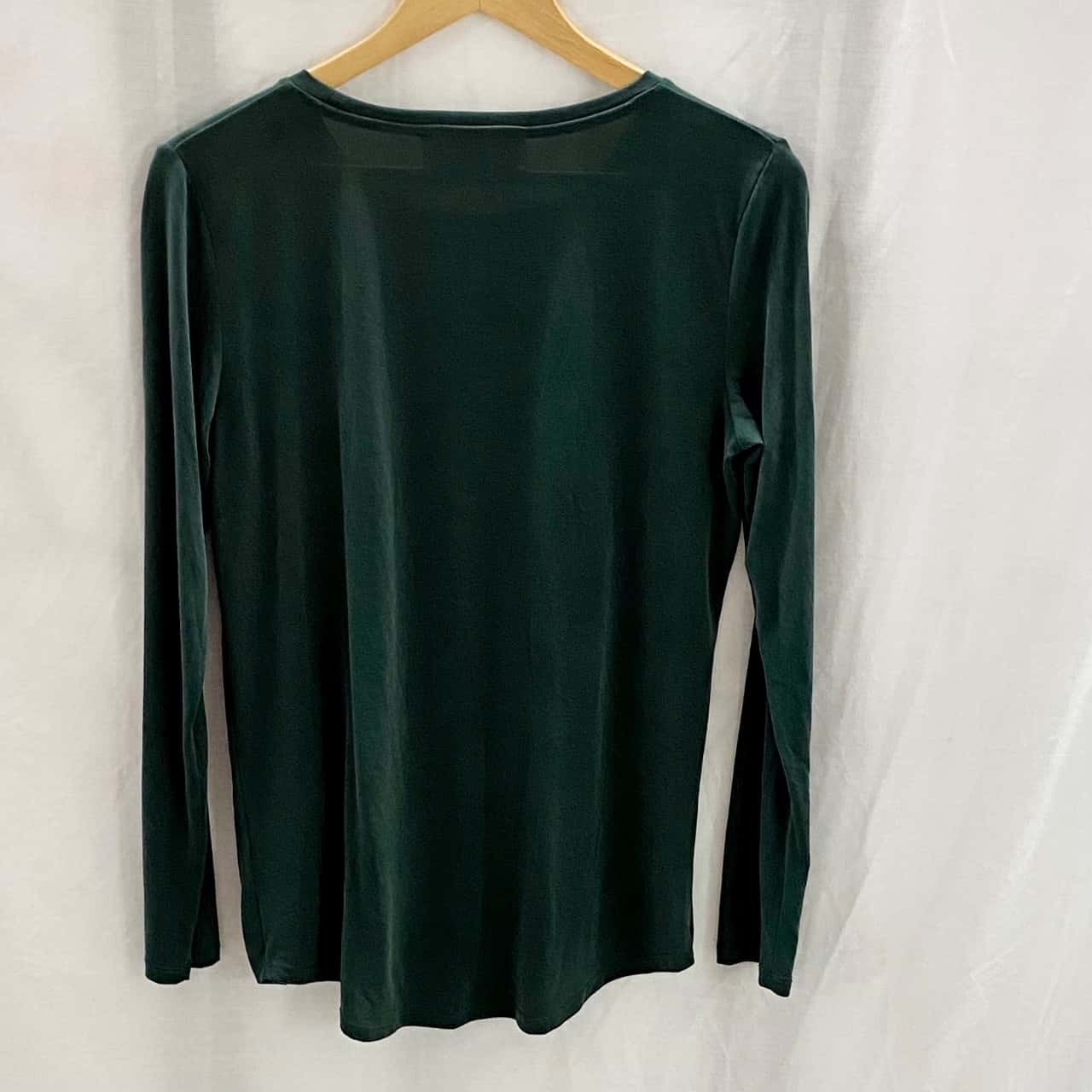 Decjuba Womens Size M Long Sleeve Shirt Green (s)