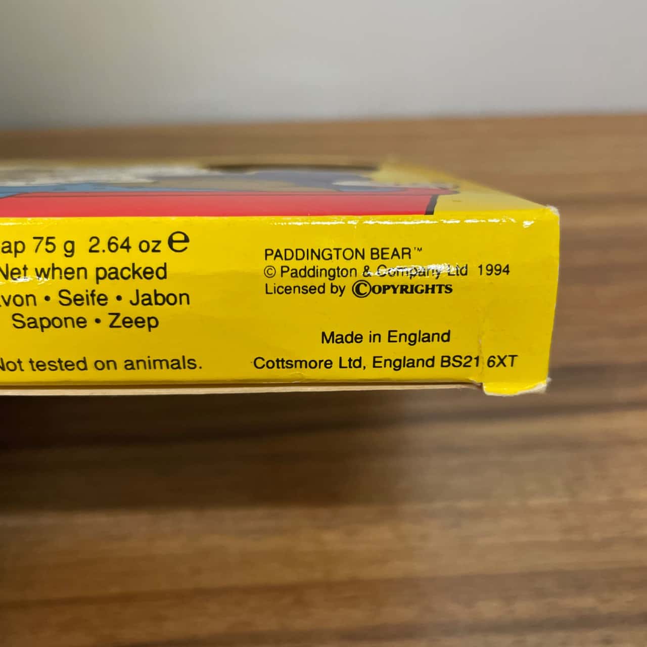 Paddington Bear Picture Soap and Dish Set 1994