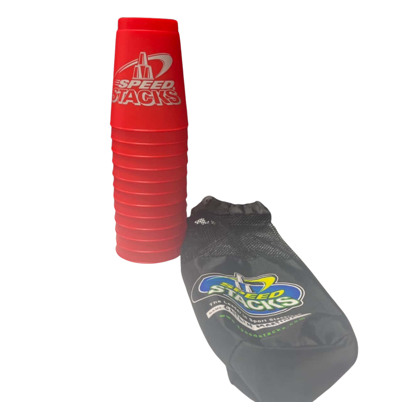Speed stakes set of cup and bag