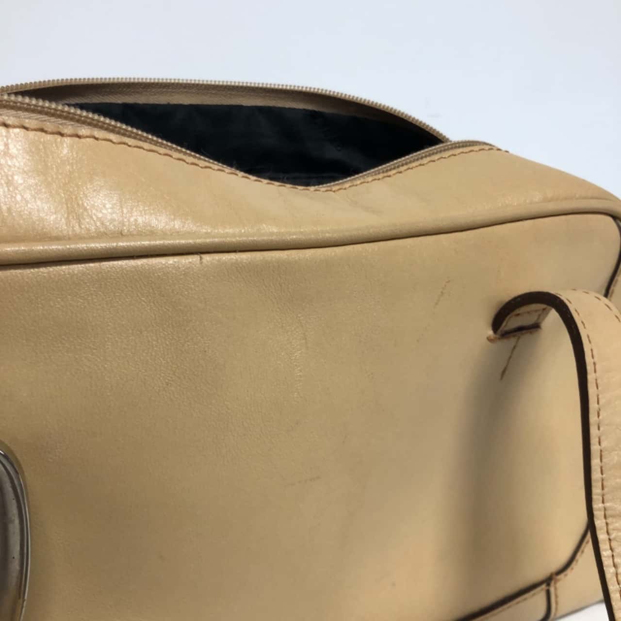 Womens Anna Pelle Beige Handbag (s)