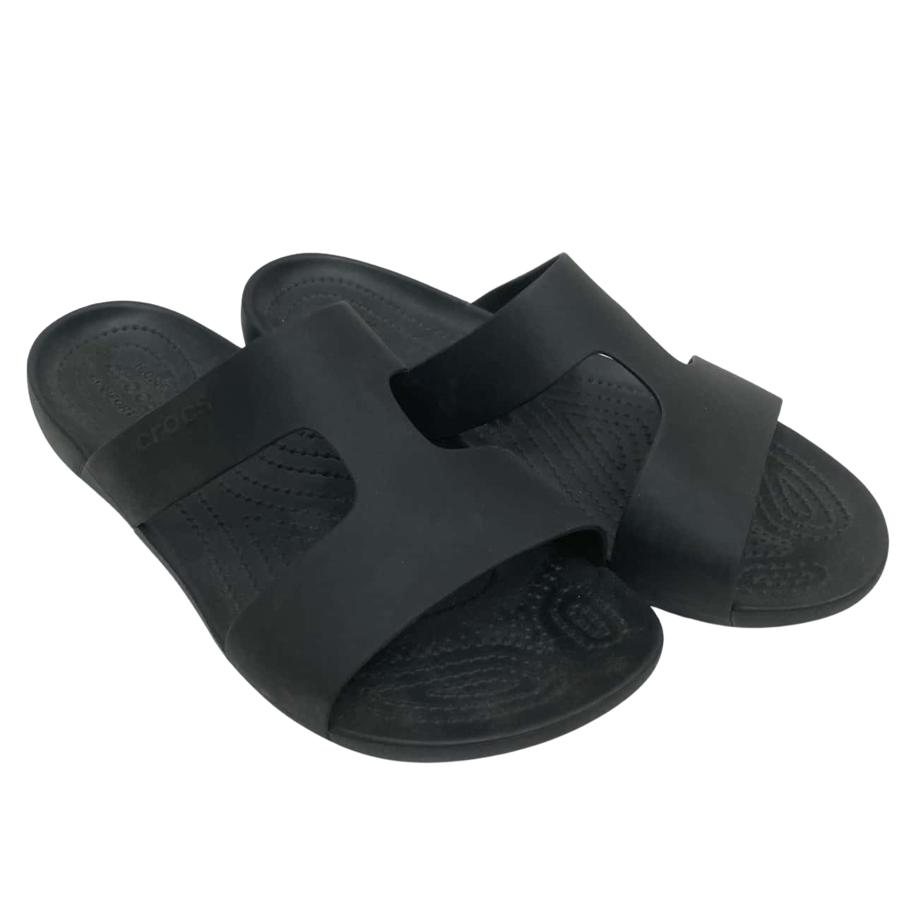 Unisex Size Women’s 9 Black slides(s)