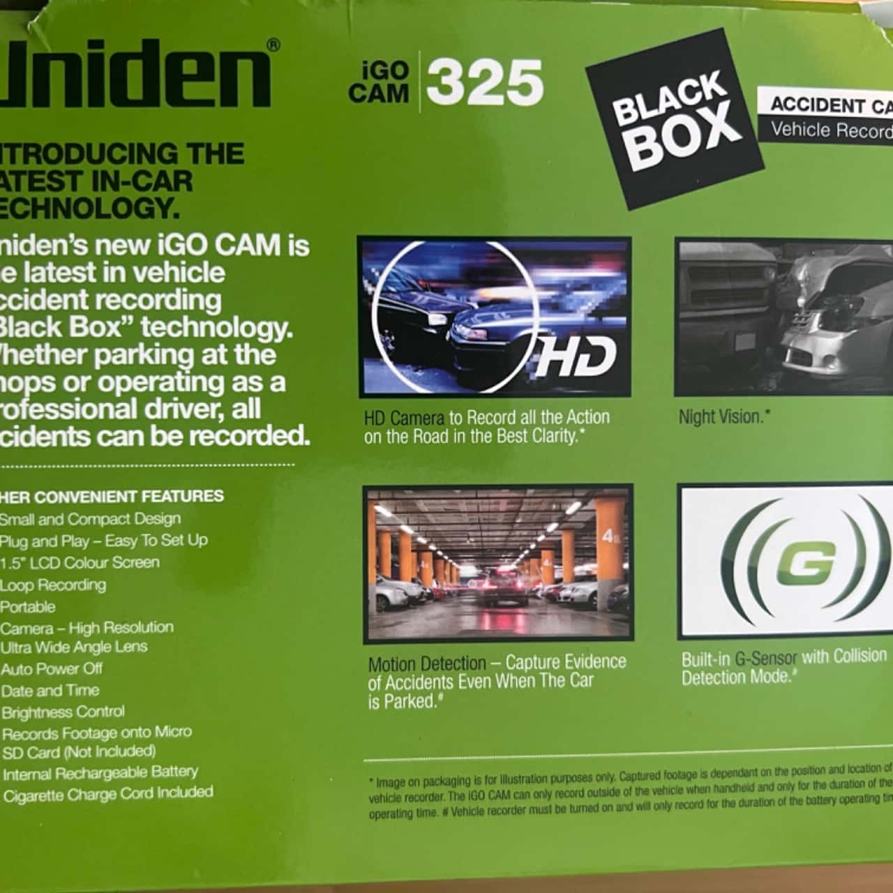 New Uniden Black Box Accident Cam Vehicle Recorder(s)