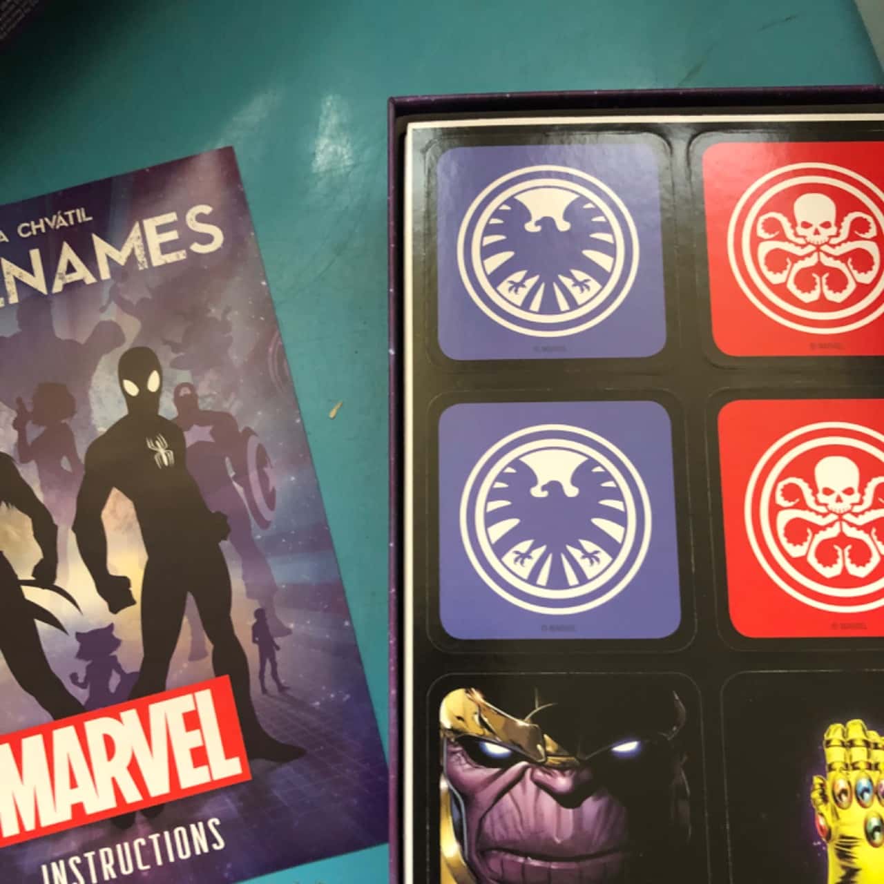 Marvel Codenames boxed game