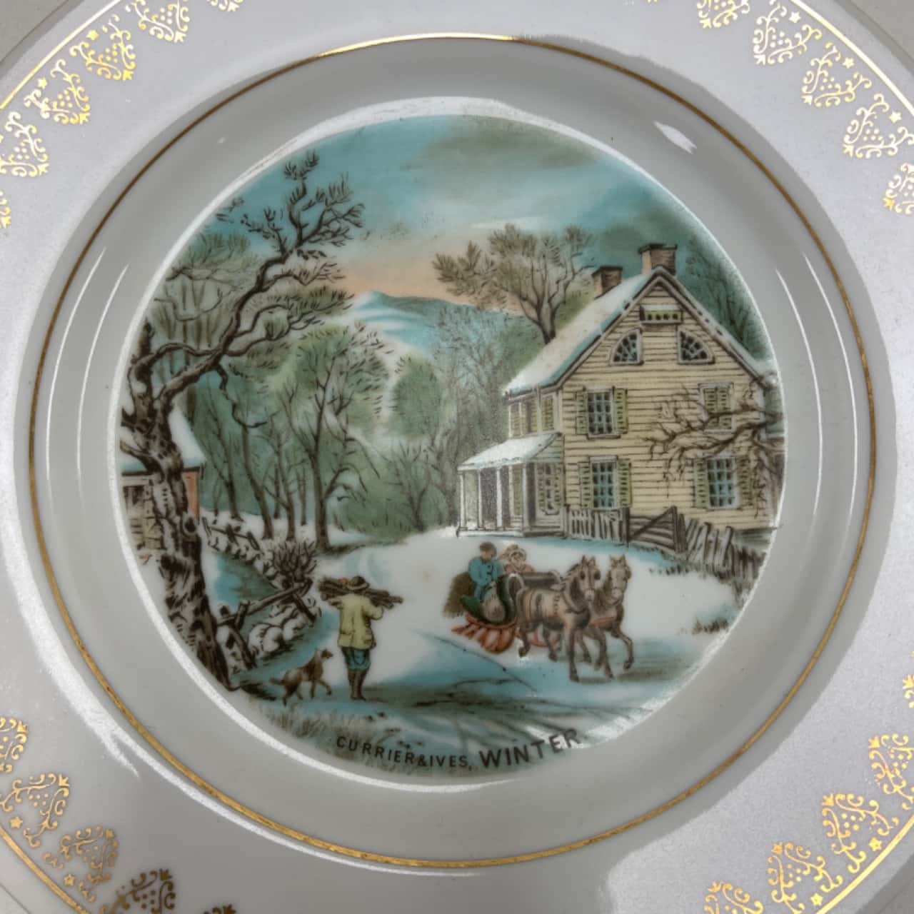 Vintage season plates . Made in Japan