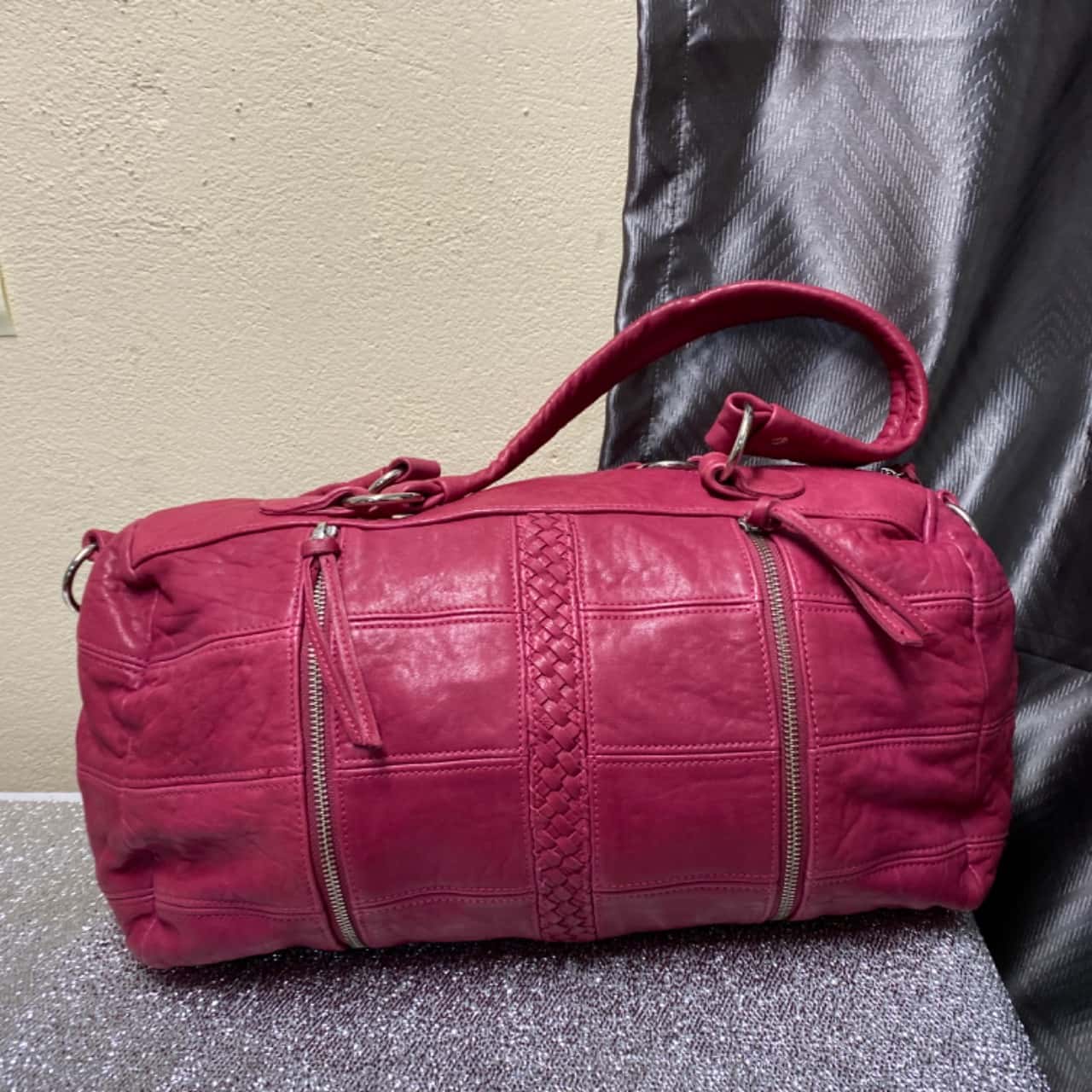 ITALY LAMB LEATHER COLLECTION Ladies Pink Handbag (s)