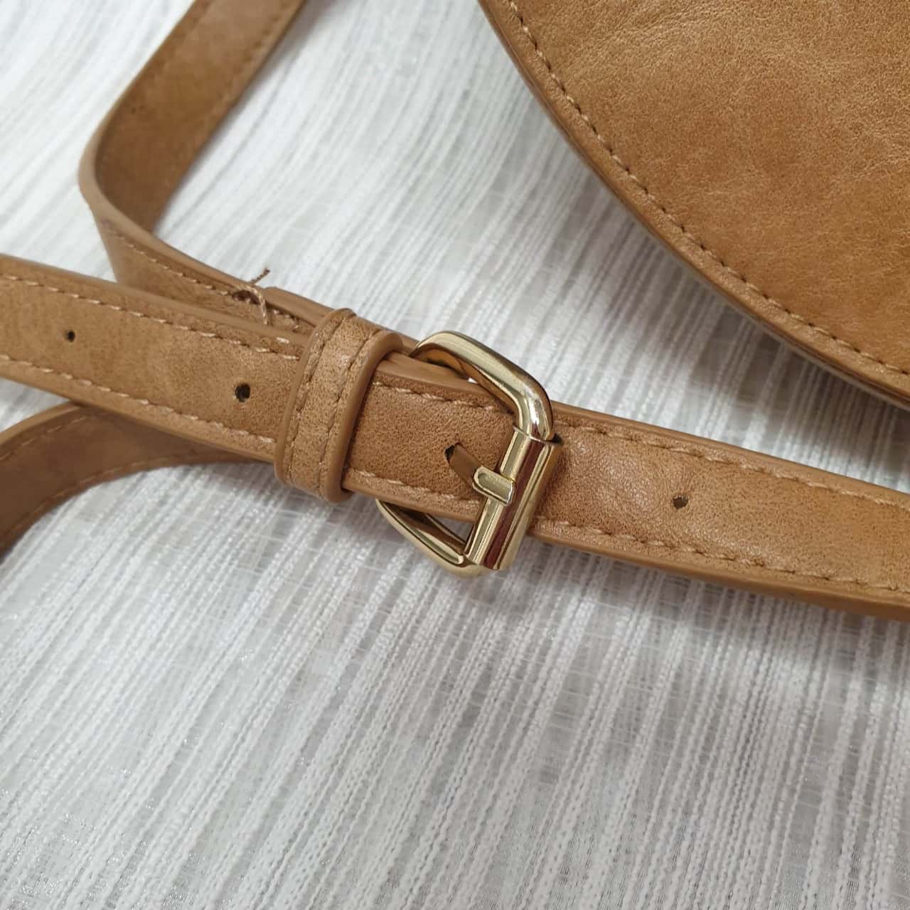 Sportsgirl Very Cute Little Crossbody Round Zip Over Light Brown ...