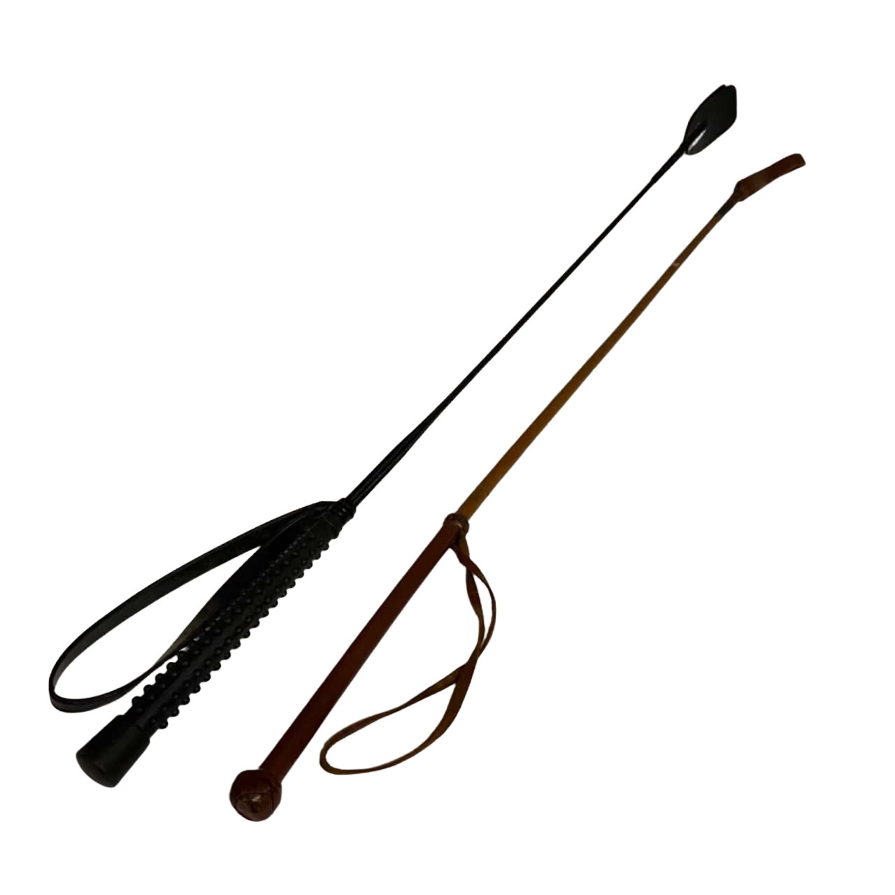 2x Leather Whips