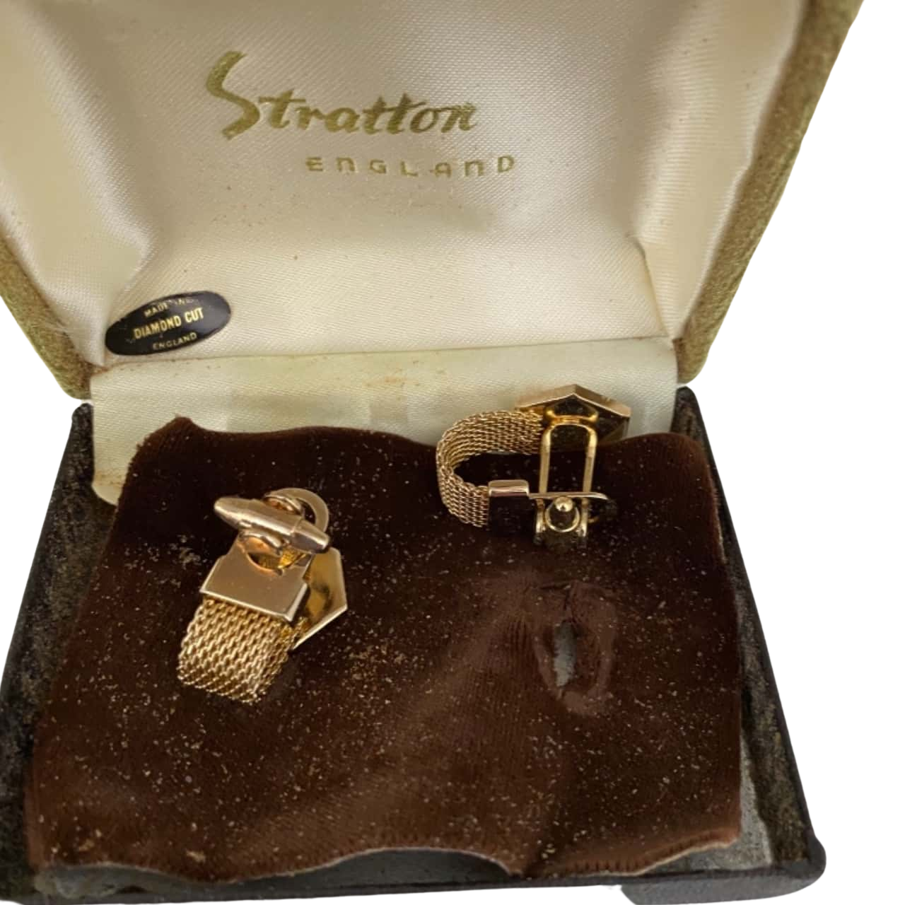 Vintage Stratton Mens Cuff Links Gold (s) - Used Very Good | Salvos Stores