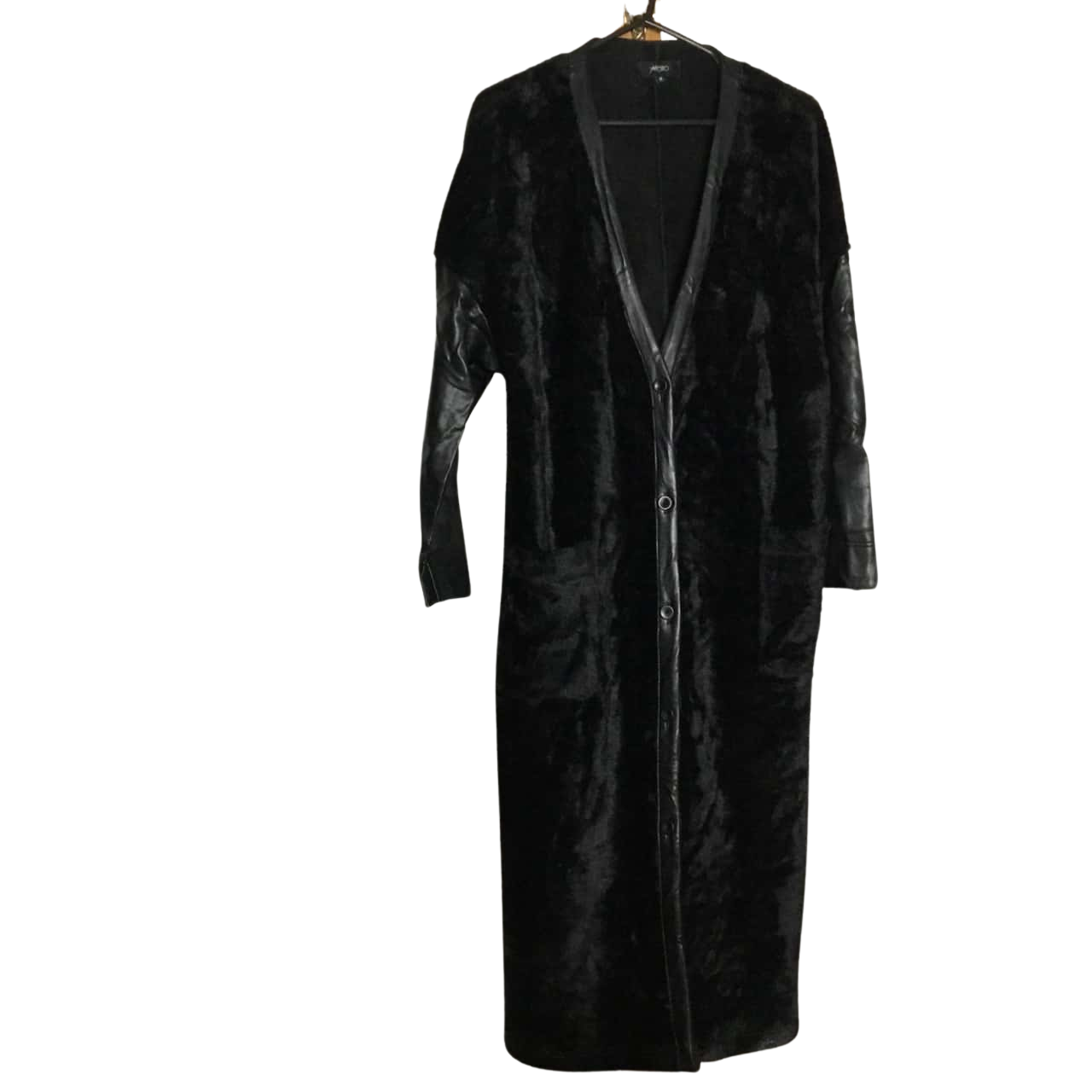 Motto Black Long Coat Size 14(s)