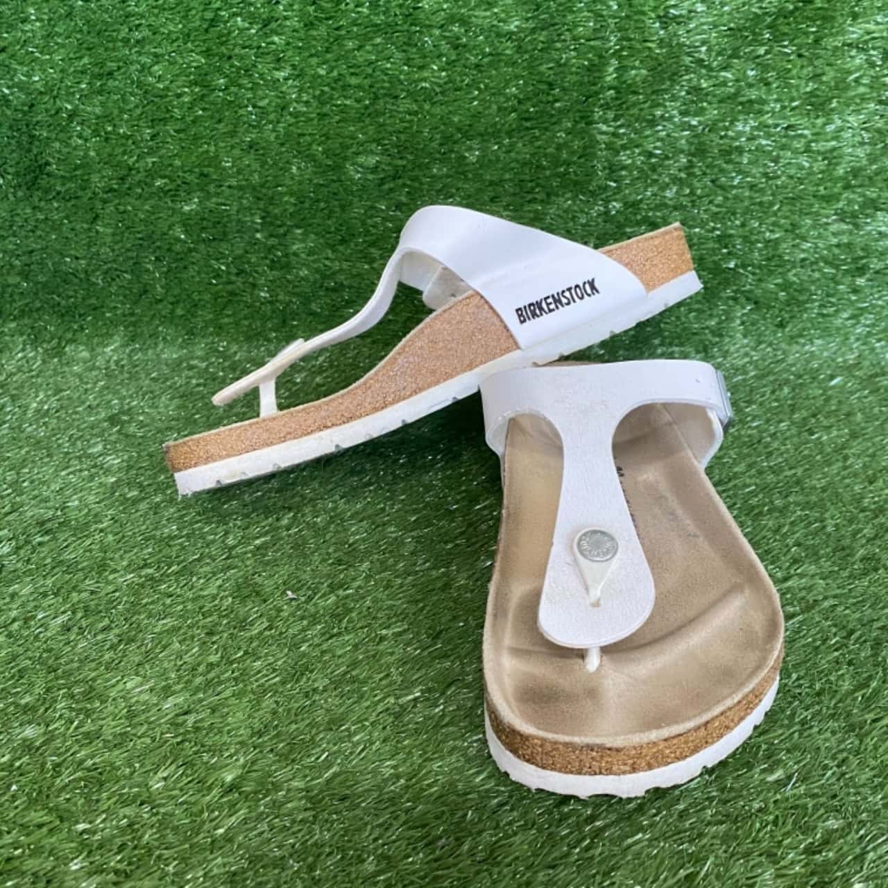 Birkenstock White Sandals Size 39EU(s)
