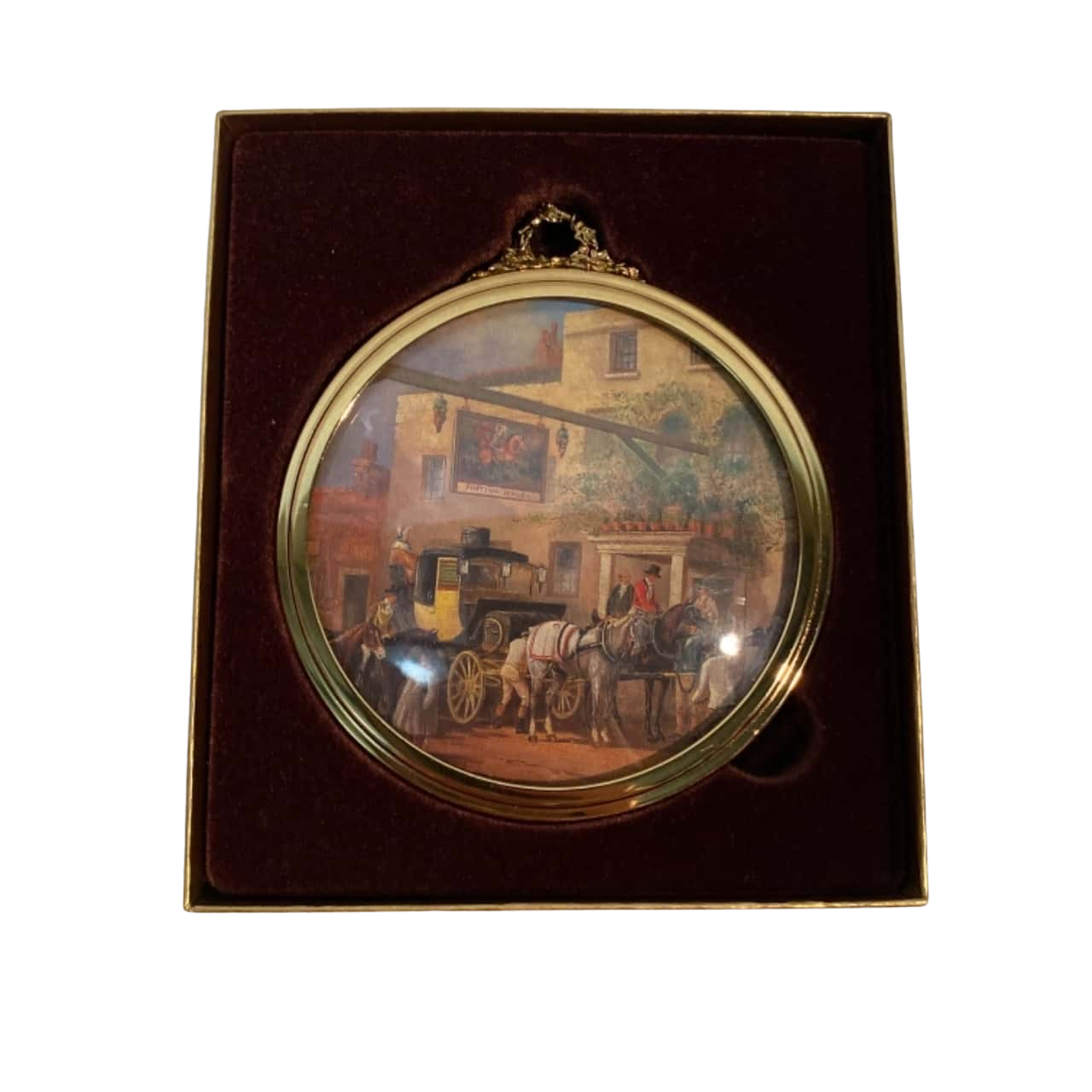 Peter Bates A Post Chaise Wall Plaque