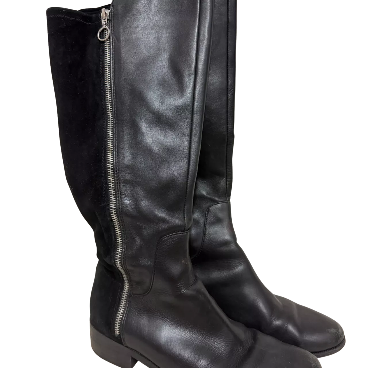 Diana Ferrari Leather Knee High Boots Extra Fit Side Zip Comfort AU 8(s ...
