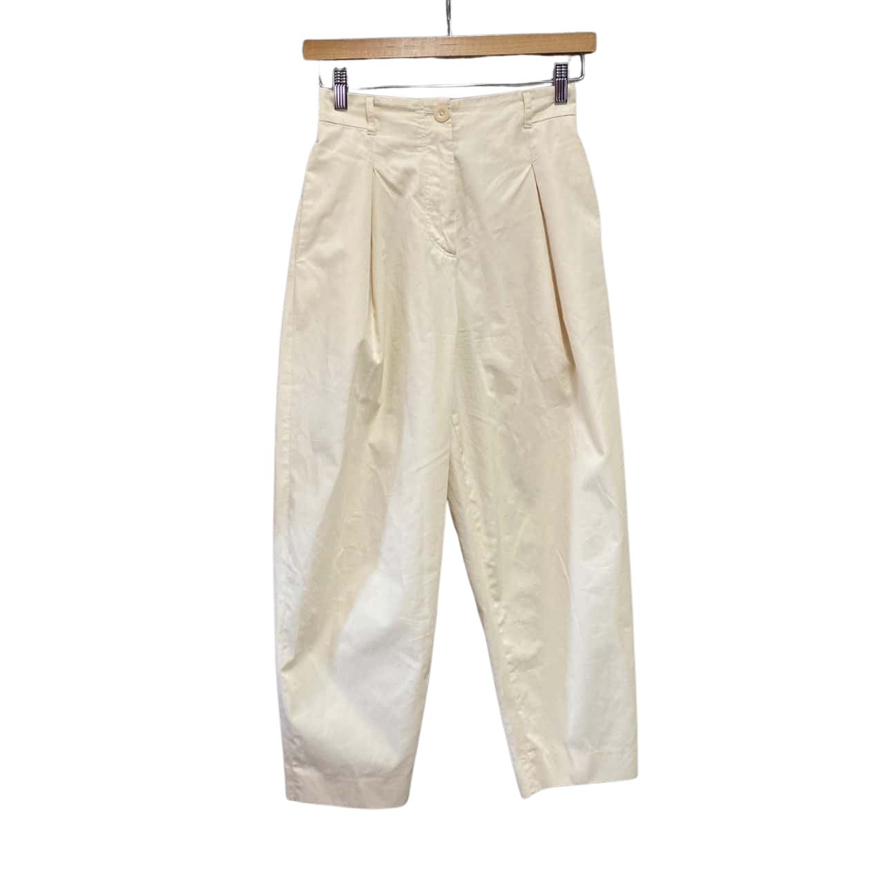 COS Womens Size 34 Cropped Pants Cream (s)