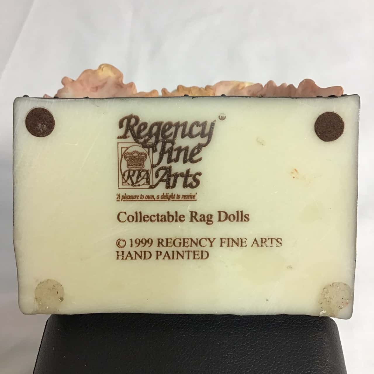 2 x Regency fine arts collectable rag dolls out of the chest Figurine ...