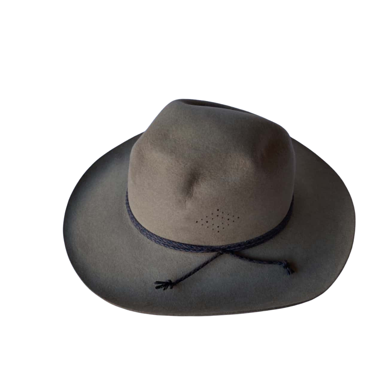 Akubra 'jackaroo' Felt Hat Unisex Size 58 Brown / Green (s)
