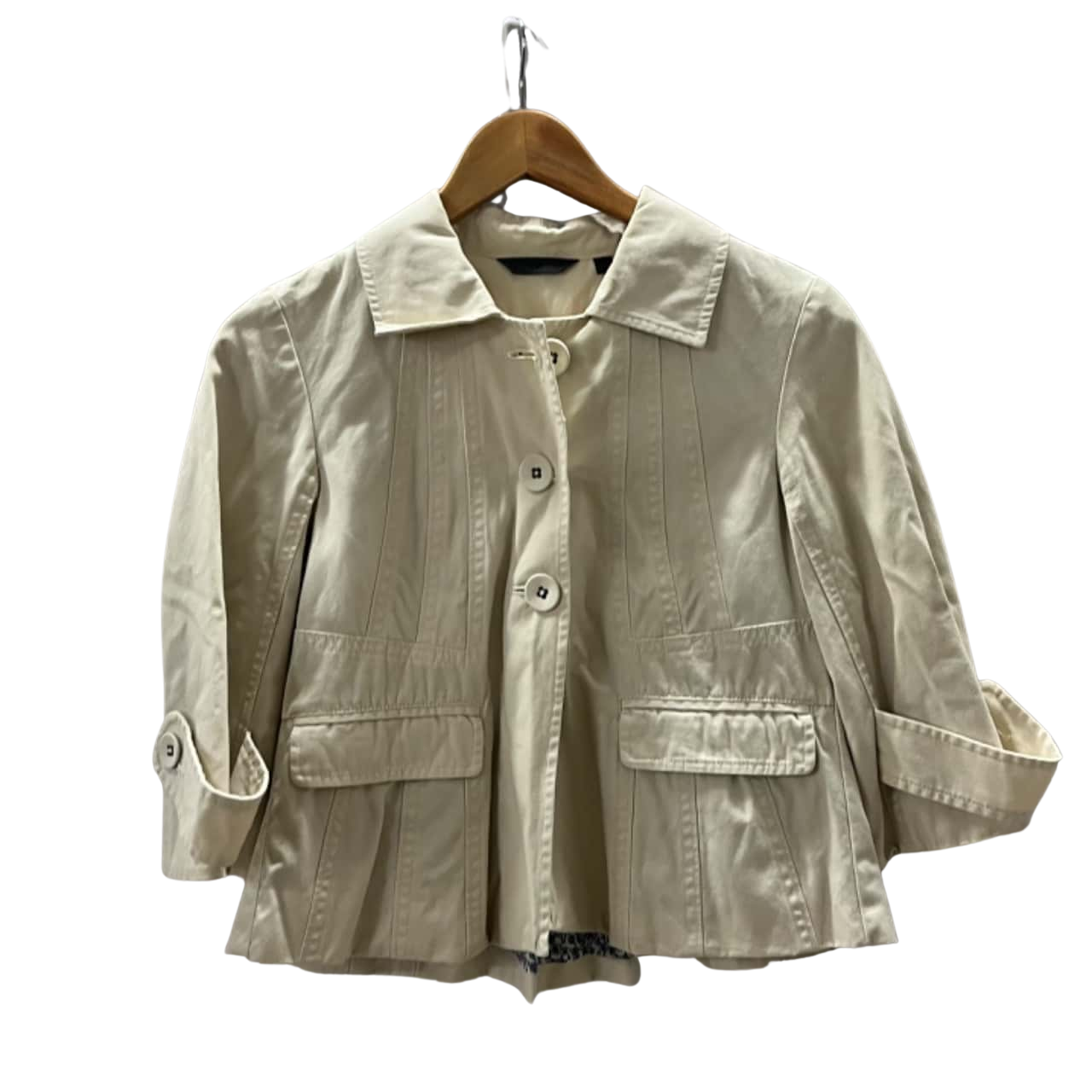 Cue cream crop Jacket Size 10(s)