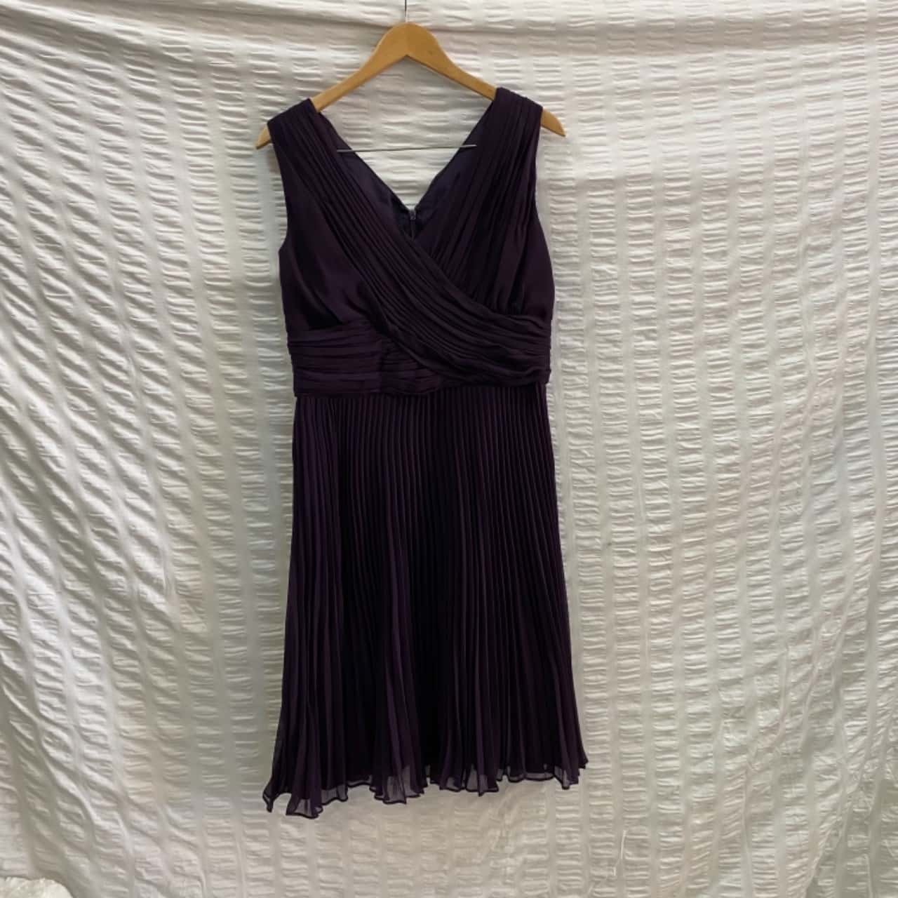 Kaliko 30's Hollywood Dark Purple Dress Size 14 BNWT RRP£120(s)