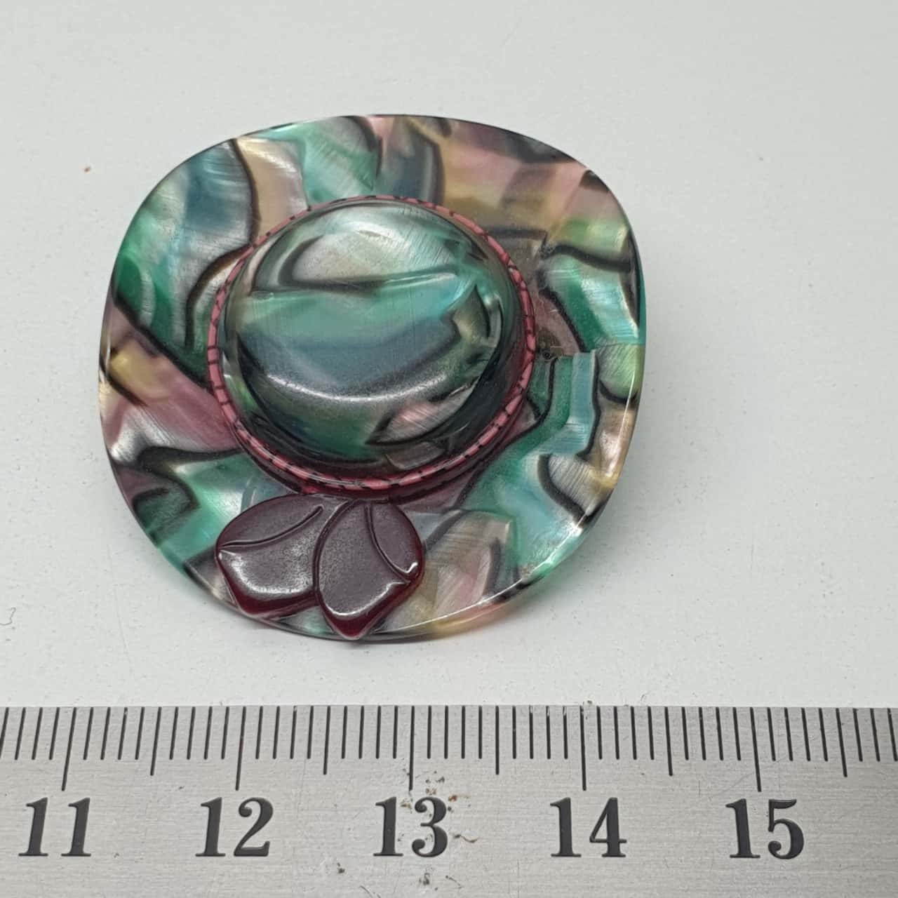 Lea Stein Paris Womens Brooch Multicoloured / Teal (s)