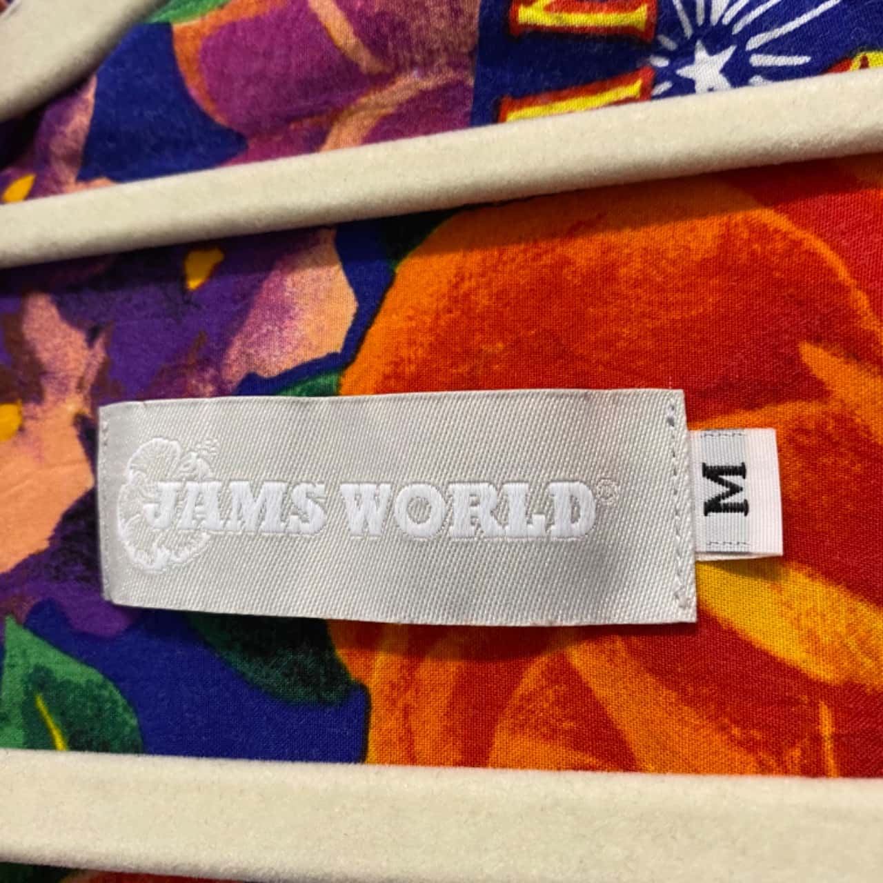 Vintage Jams world Mens Size M Polos Floral (s)