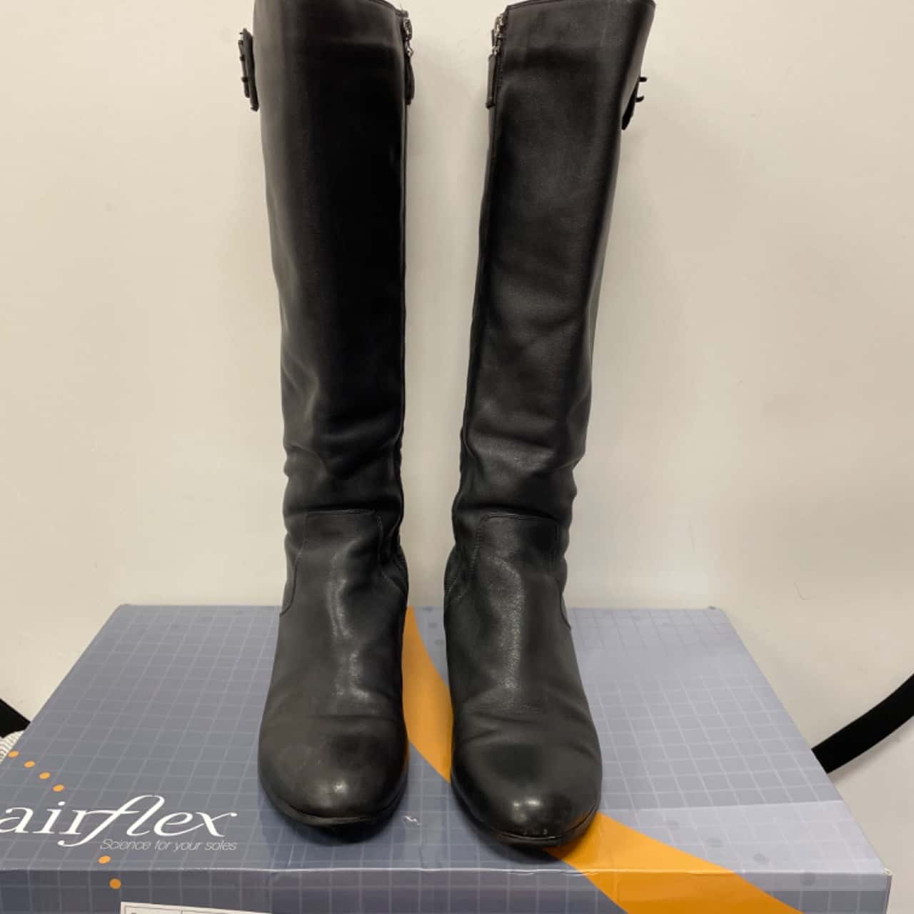 Airflex Women High Boots Size 10 Black (s)