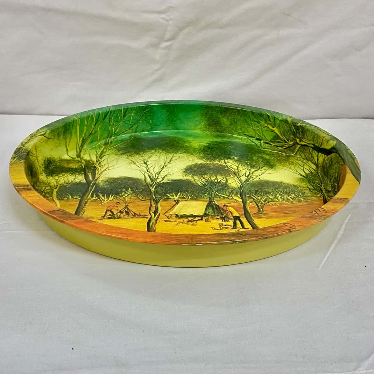 Vintage Round Australian Outback Tray - Nice Deep Sides!(s)