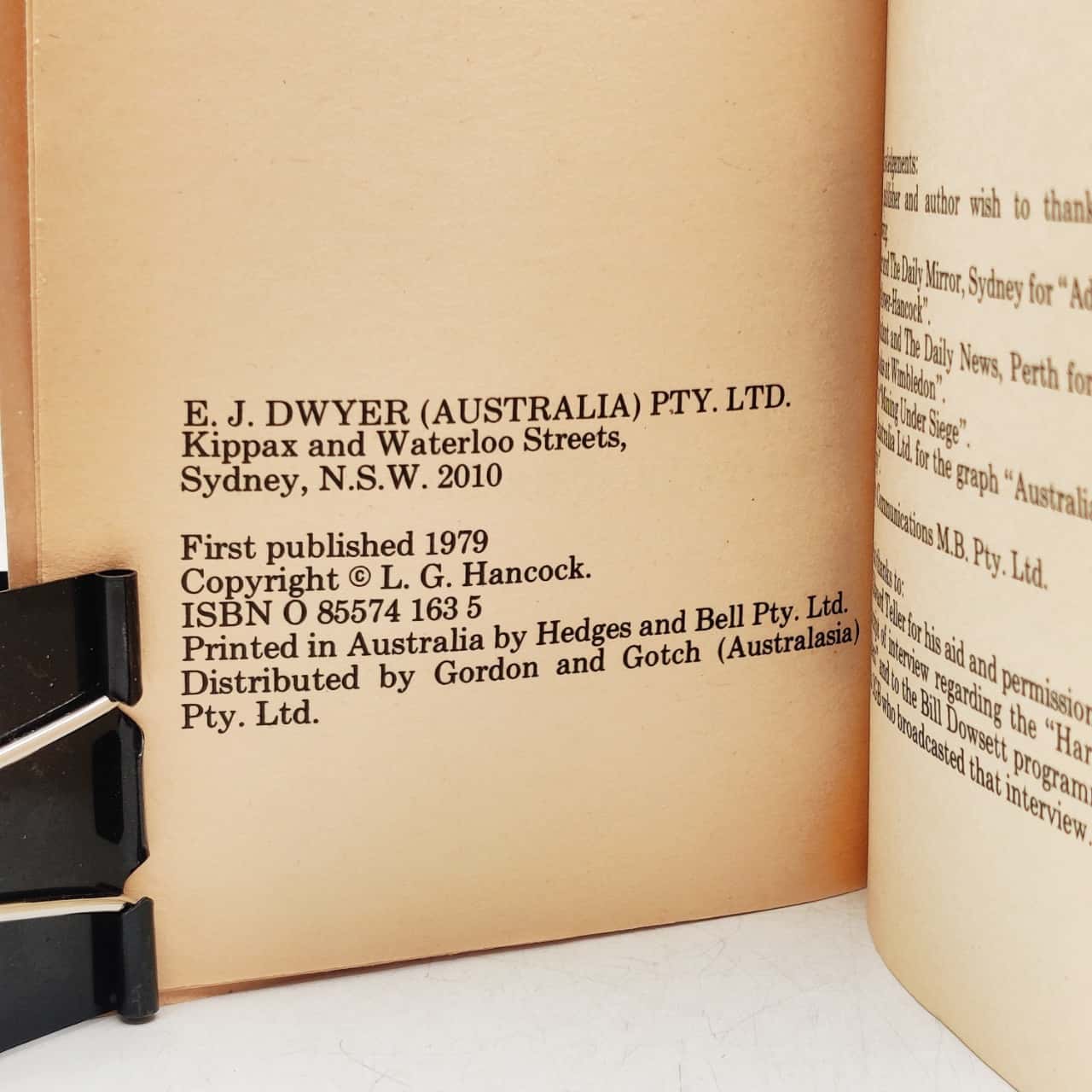 Wake Up Australia By Lang Hancock(s)