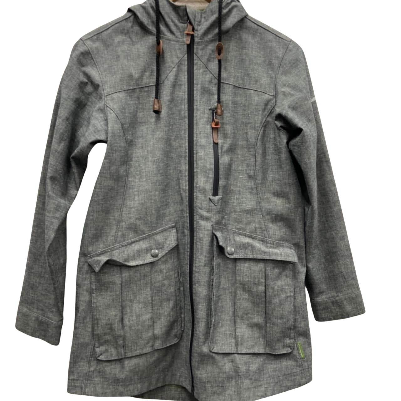Kathmandu Womens Size 8 Front Zipper / Hood Jacket / Winter Jacket Grey (s)