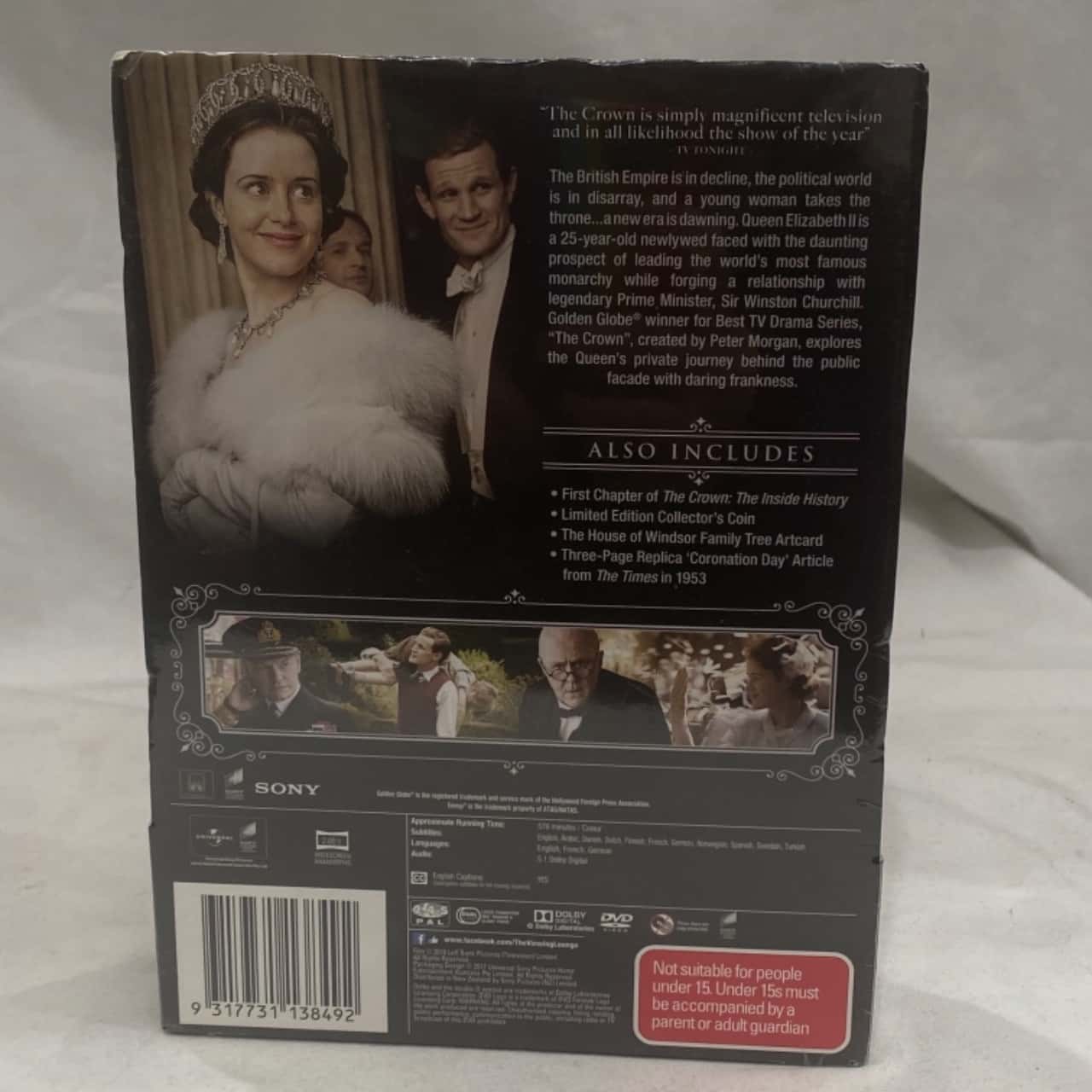 BNWT The Crown Season One Premium Collectors Edition DVD Box Set With ...