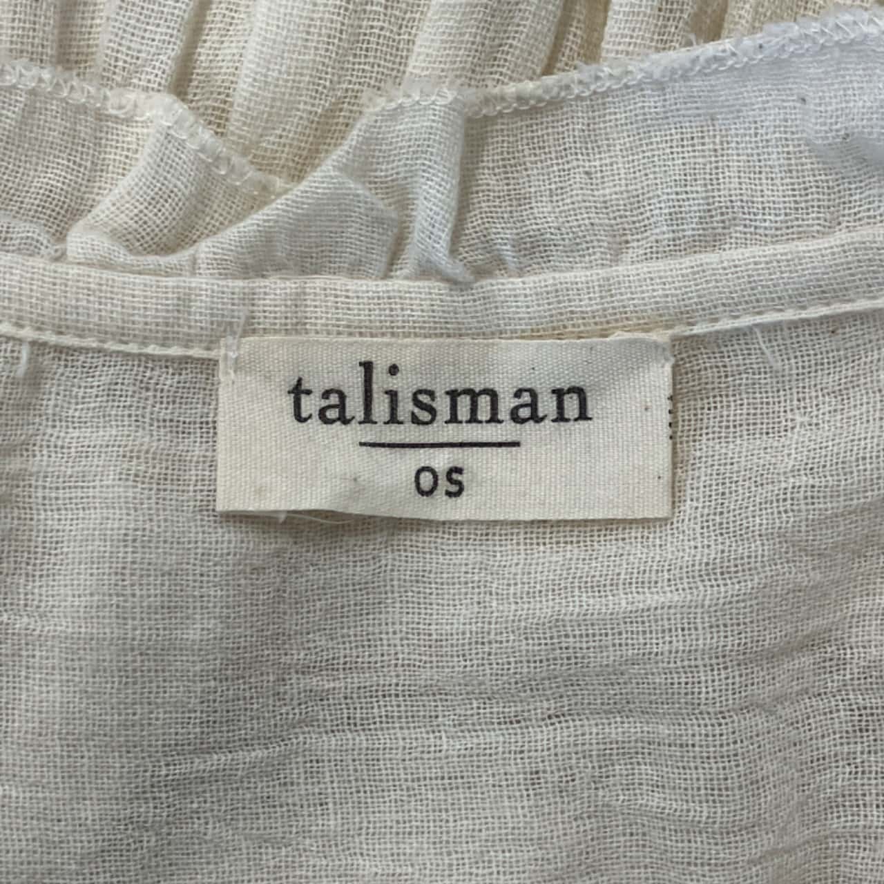 Talisman Cream boho inspired swing top. O/S (s)