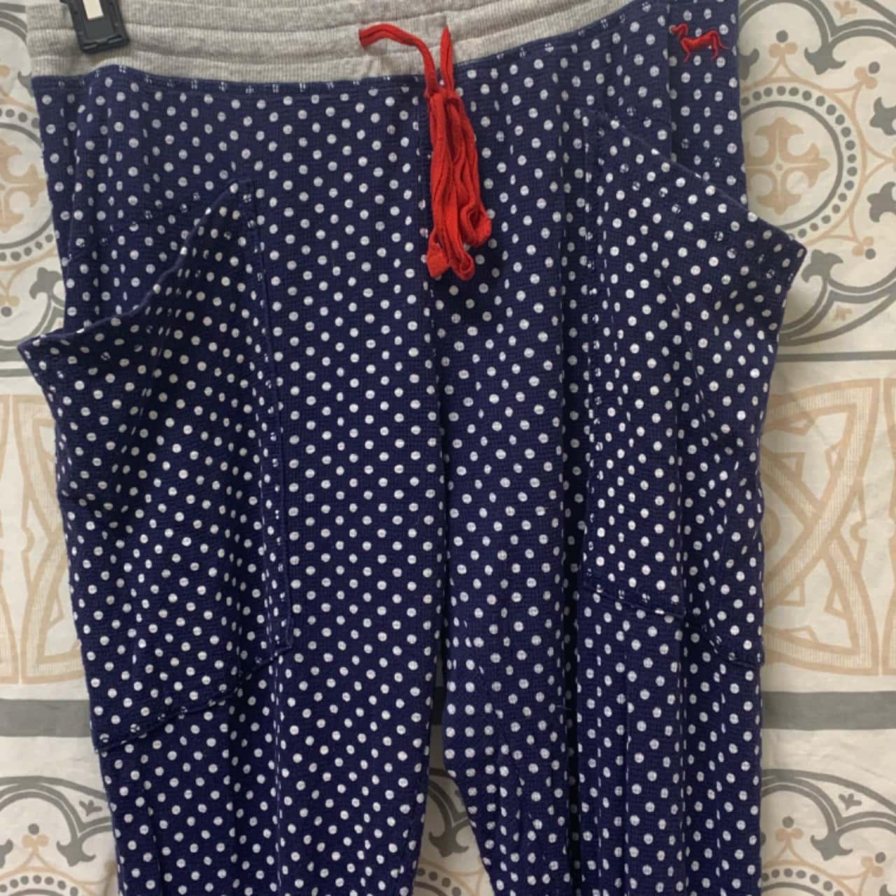 Peter Alexander PJ Pants With Feet Womens Size M Blue
