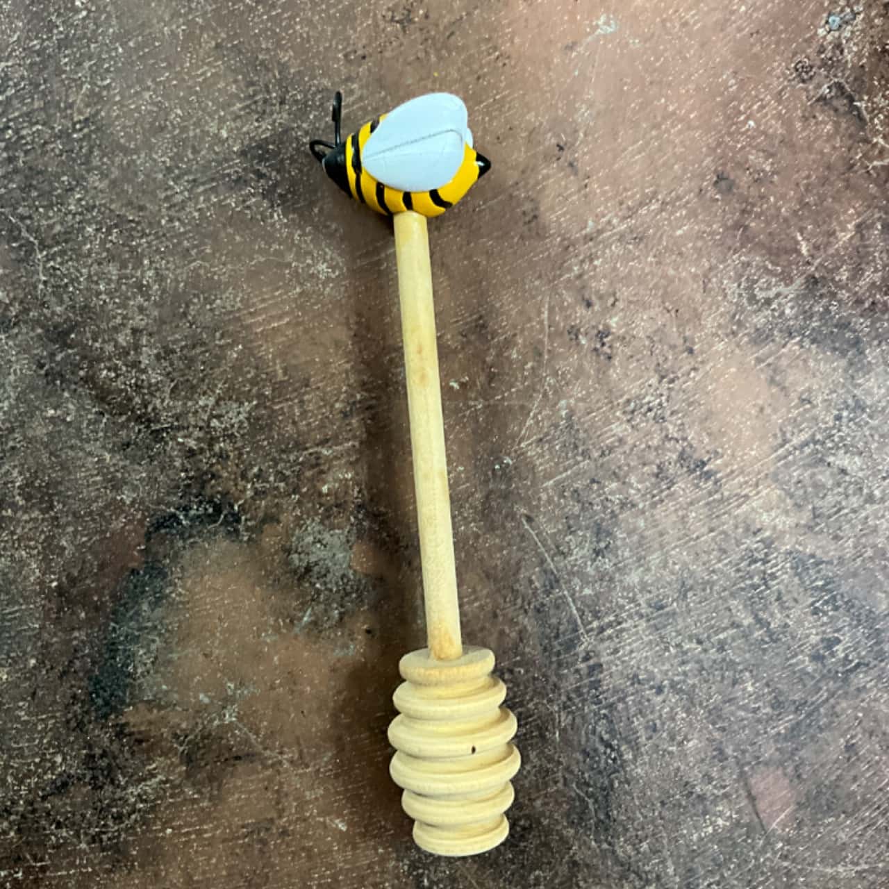 Adorable Little Buzzy Bee Honey Miel Pot & Dipper(s)