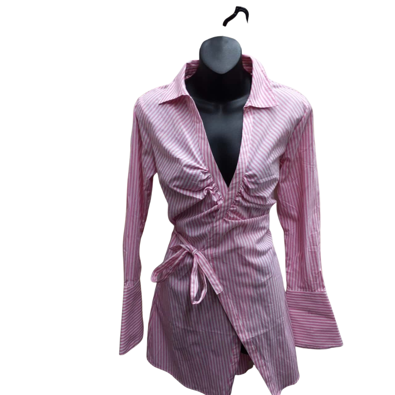 Womens DAZIE BRAND Pink stripped Wrap Around dress Size 6.