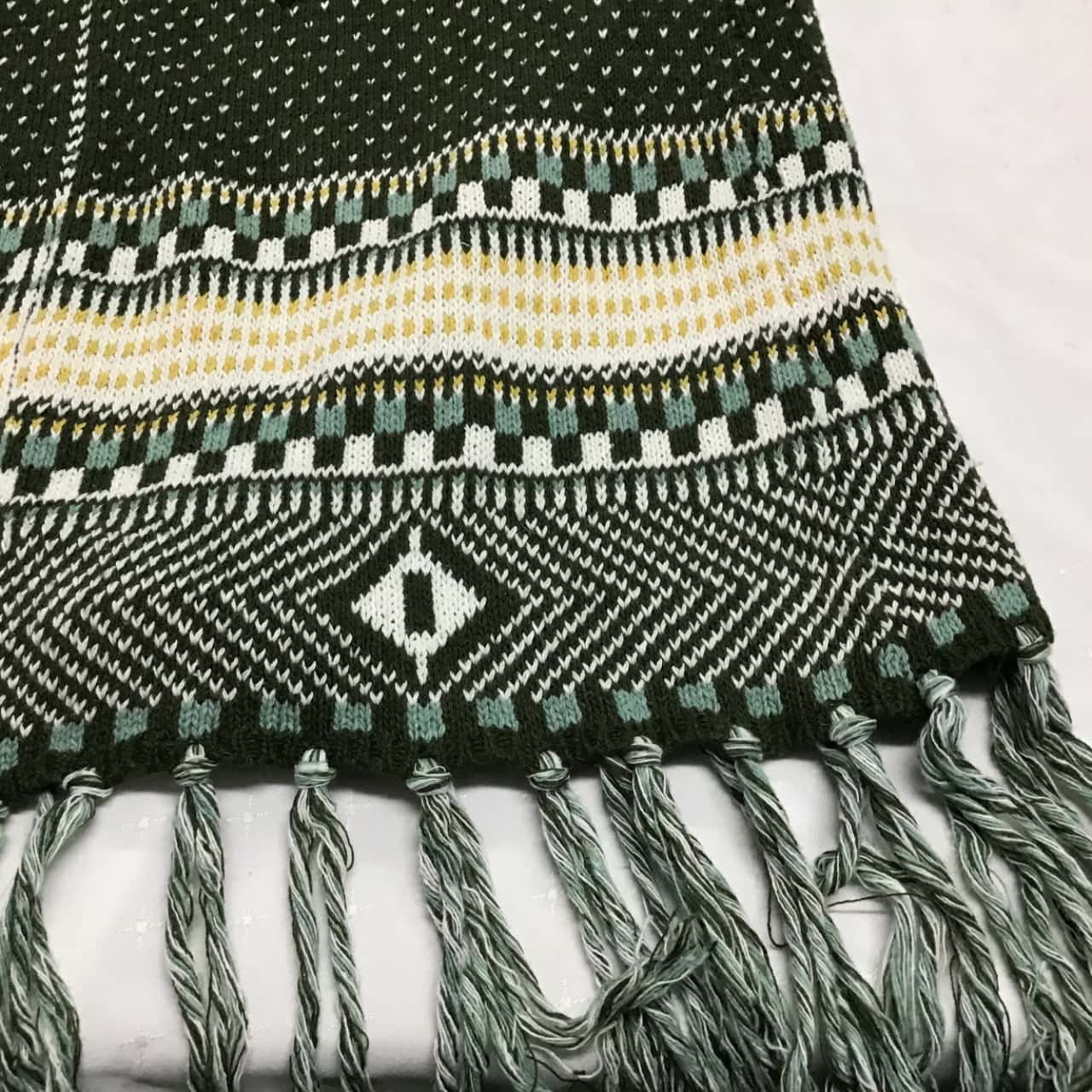 Isabella the Label Womens One Size Green / White / Yellow Pattern Long ...