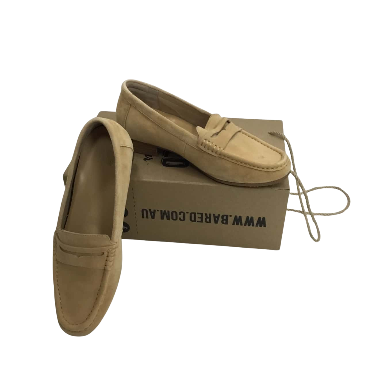 Bared Tan Suede Loafer Size 39 (s)