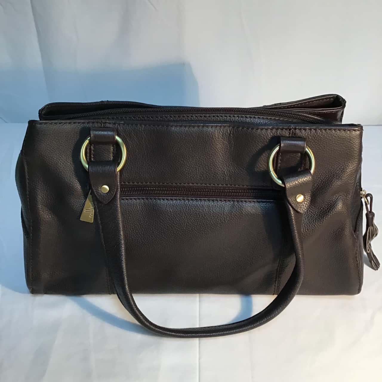 Cellini Womens Leather Handbag Black (s)