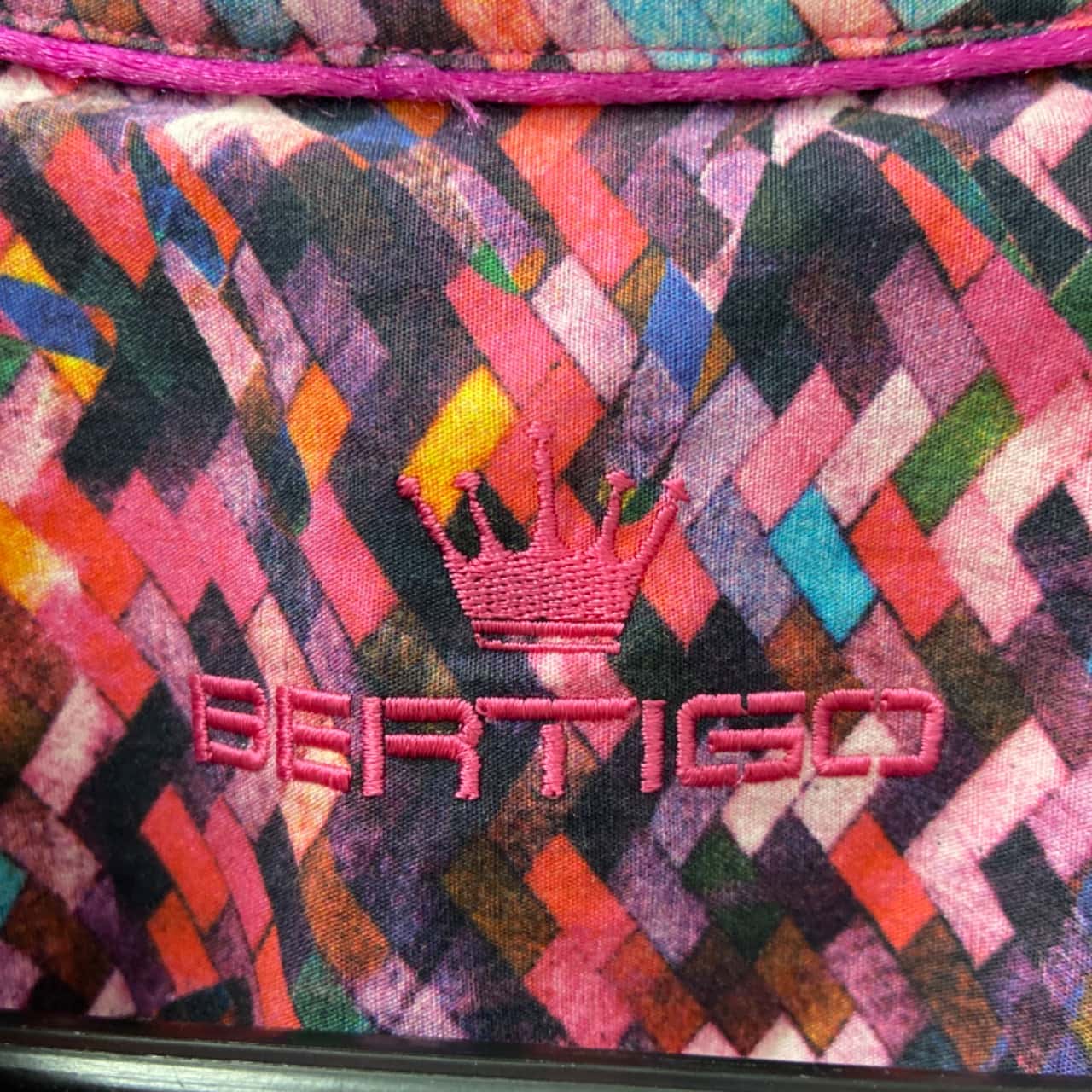 Bertigo Mens Size 4 / L Shirt Long Sleeve Pattern / Pink (s)