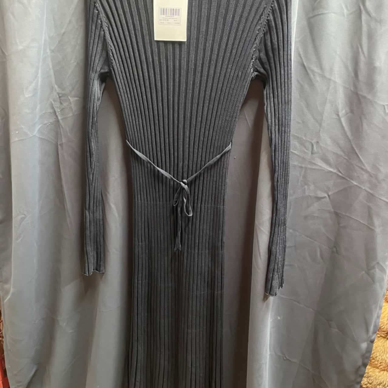 Dissh Ada Long Sleeve Black Midi (s)