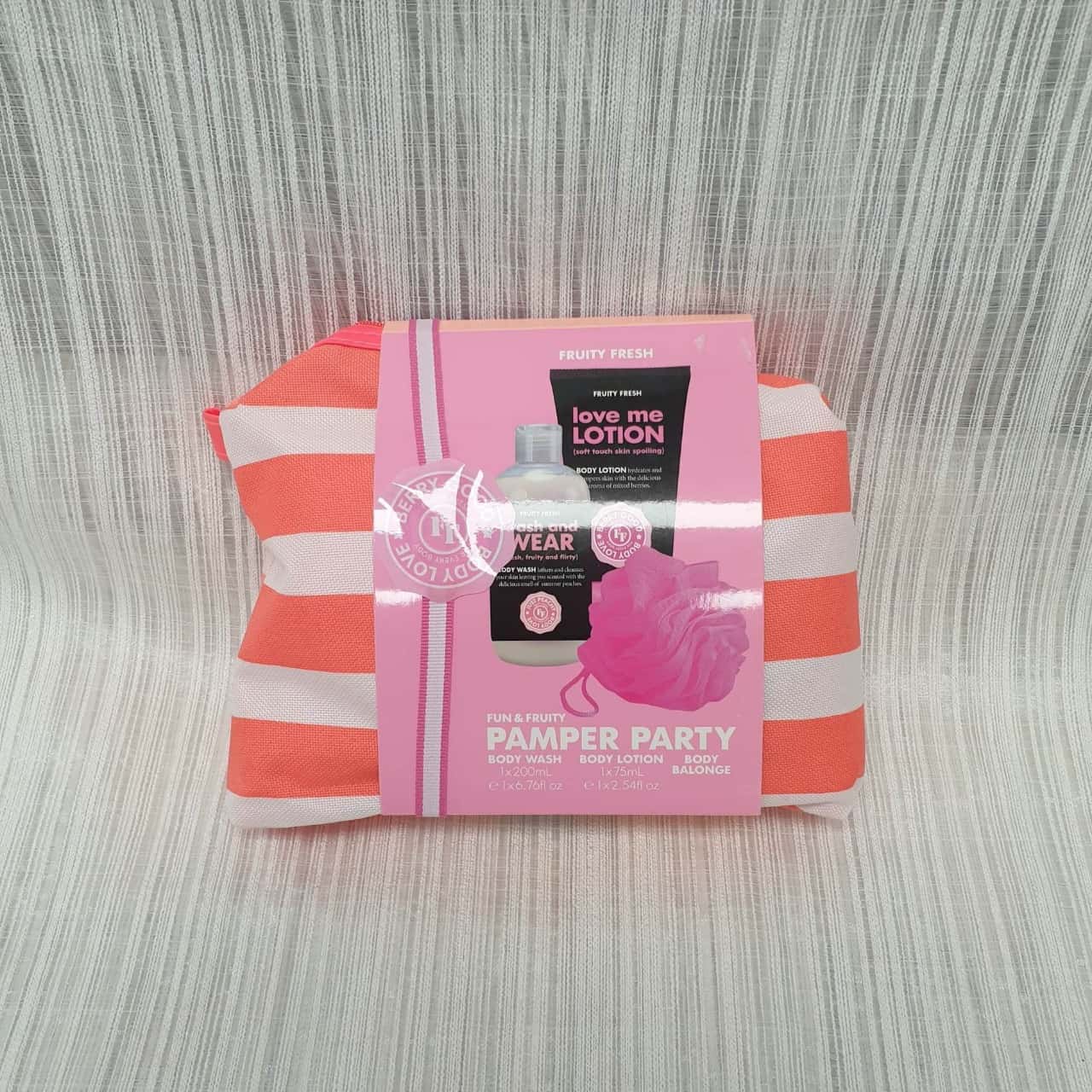 Fun & Fruity Pamper Party Mini Body Care Gift Set in Pretty Orange ...