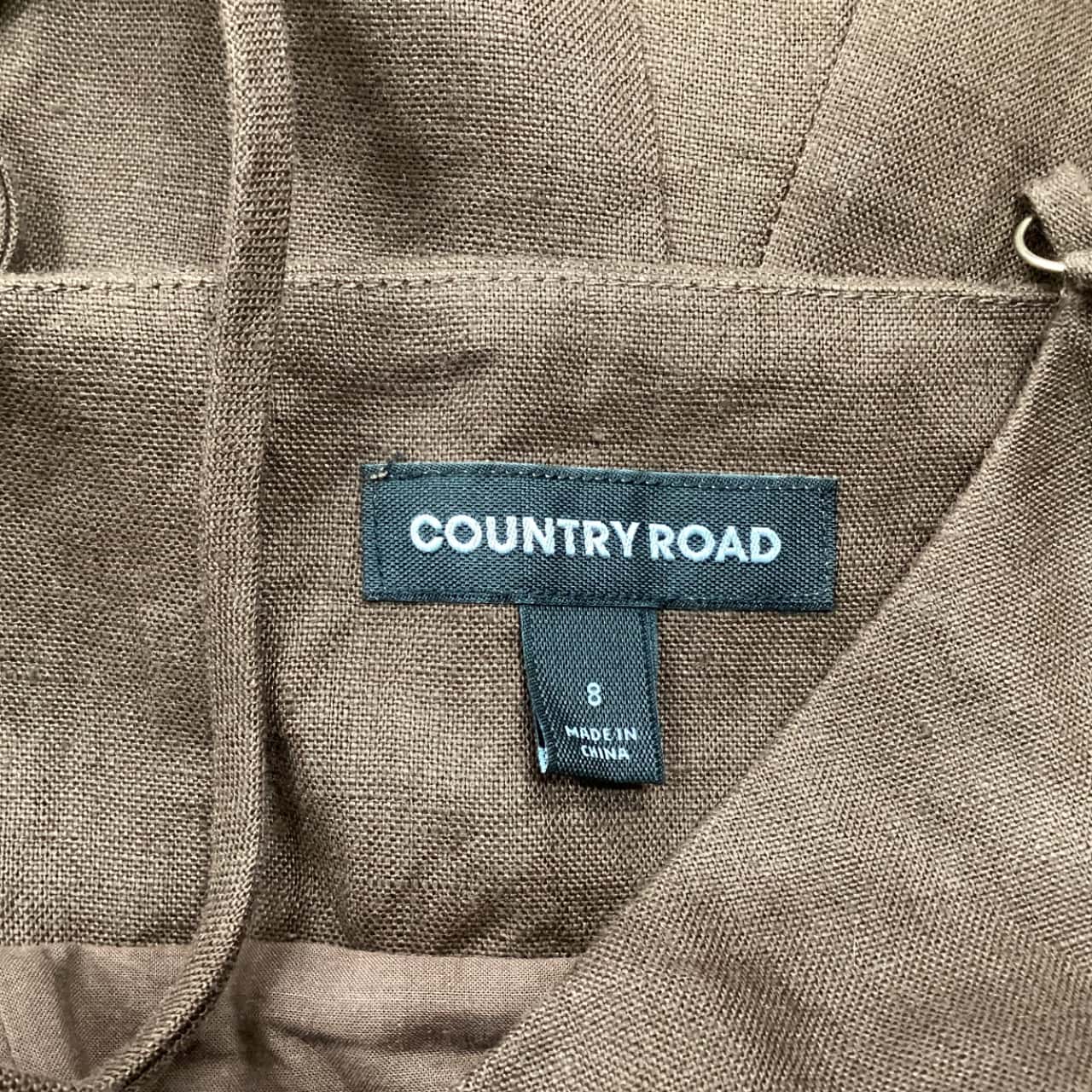 Country Road Womens Size 8 Brown Shoestring Maxi Dress(s)