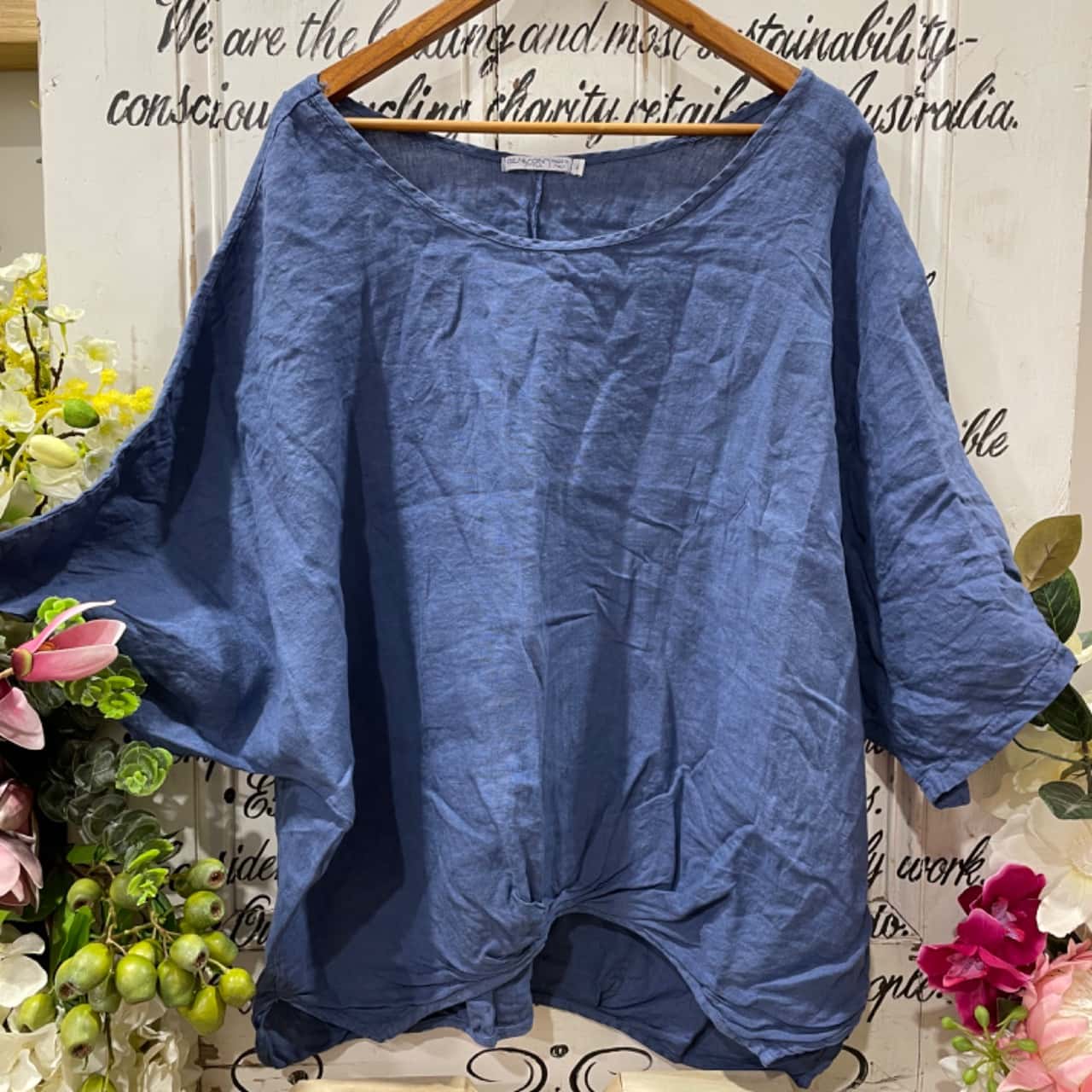 100% LINEN!! MADE IN ITALY!! GENISON STYLE BRAND!! Womens Size XL ...