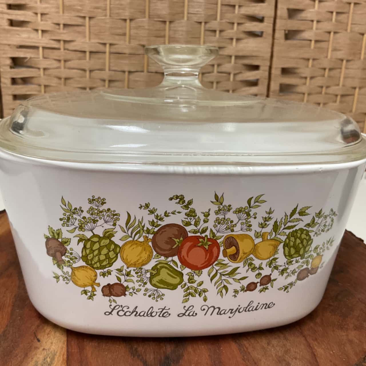 Vintage Corning Ware L’Echalote La Marjolaine Quart Casserole Dish A3 ...