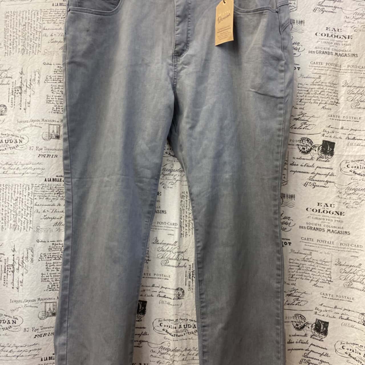 W. Lane Womens Size 20 Straight Jeans Grey (s)