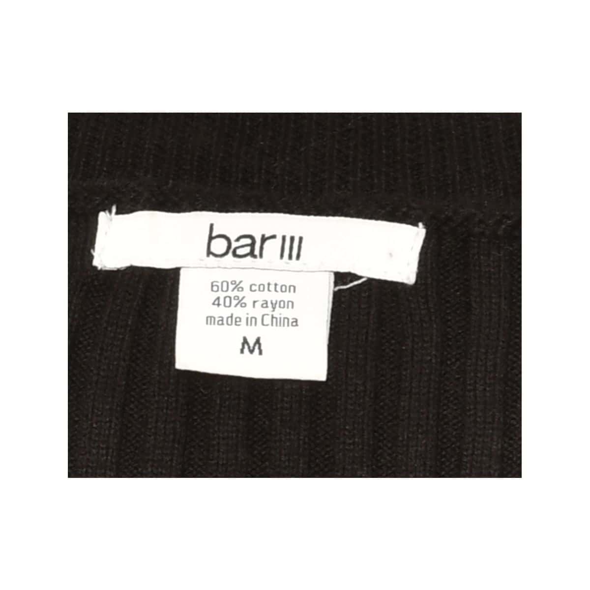 Bar III Women's Size M Ribbed Jumper Black & White (s)