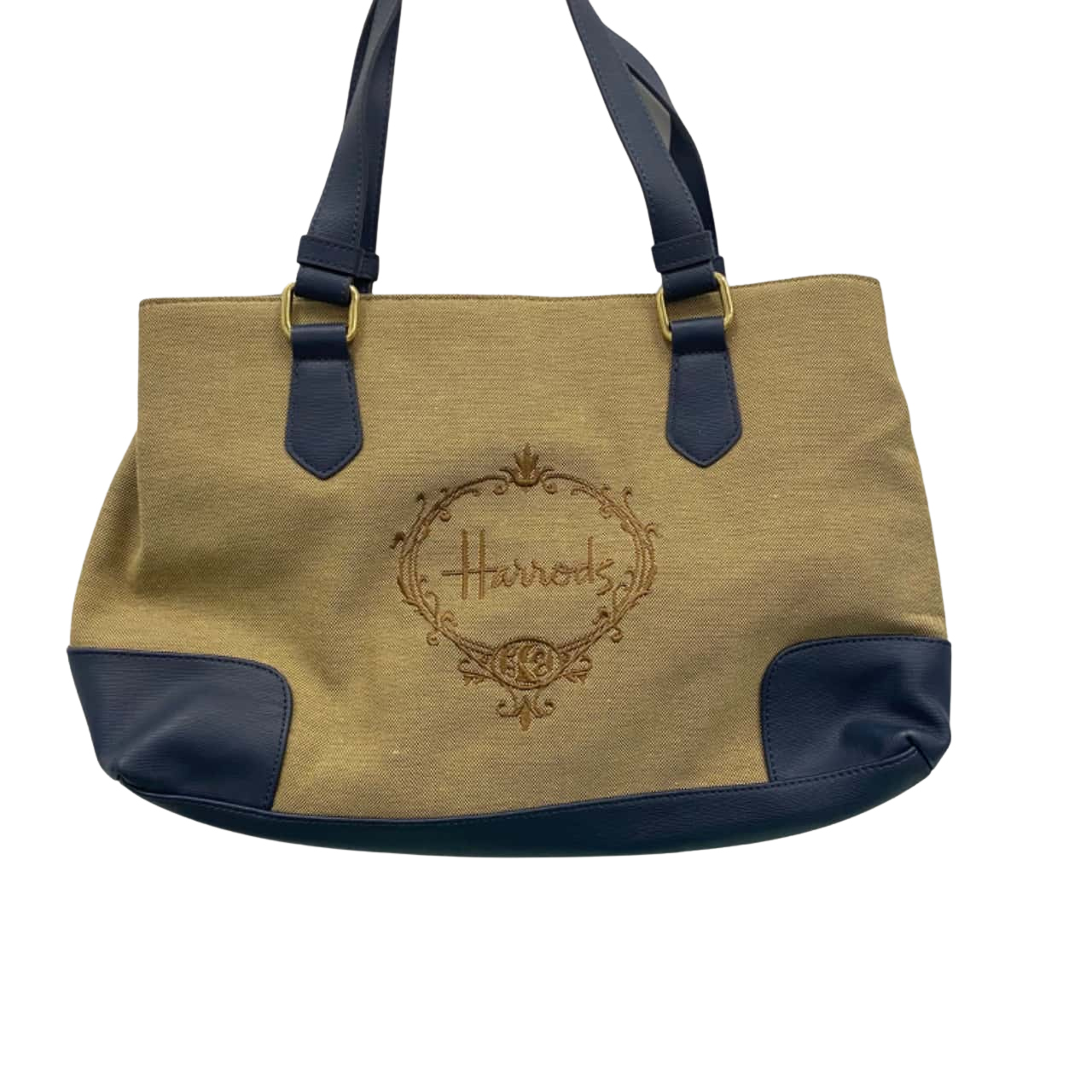 Harrods Blue/Brown Bag